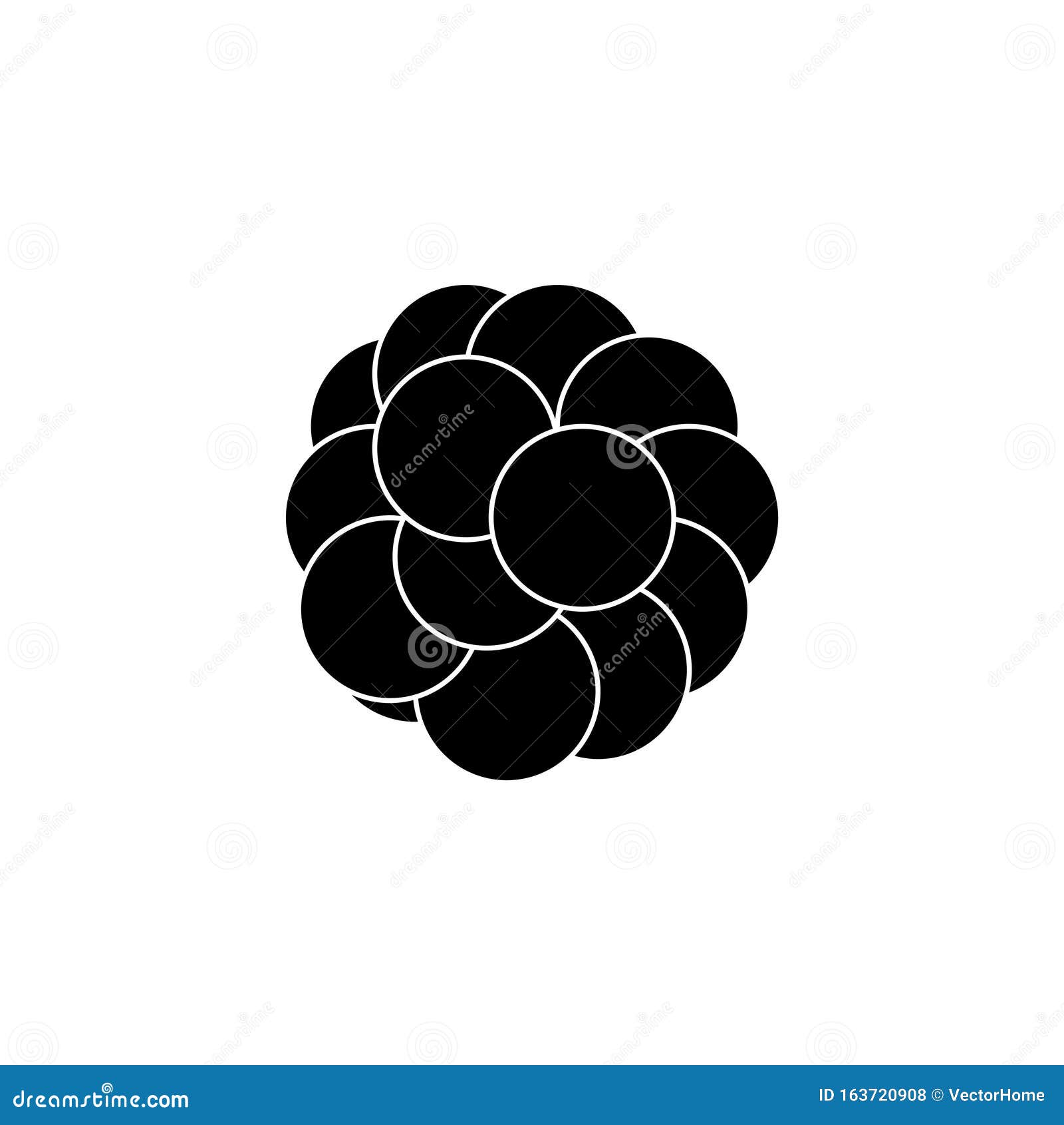 Cancer cell icon stock vector. Illustration of biomedical - 163720908