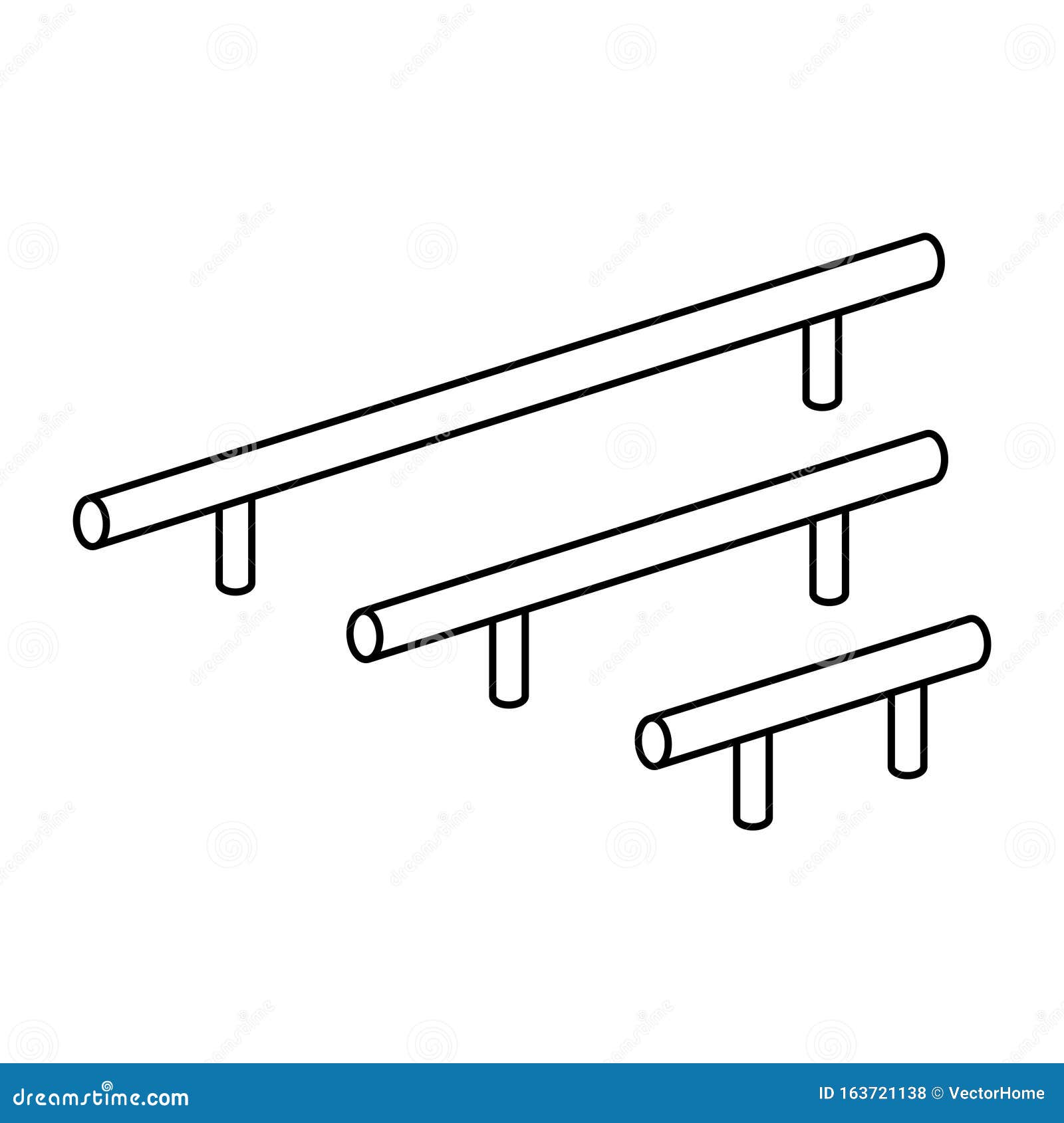 Kitchen Cabinet Door Handle Icon Stock Vector - Illustration of ...