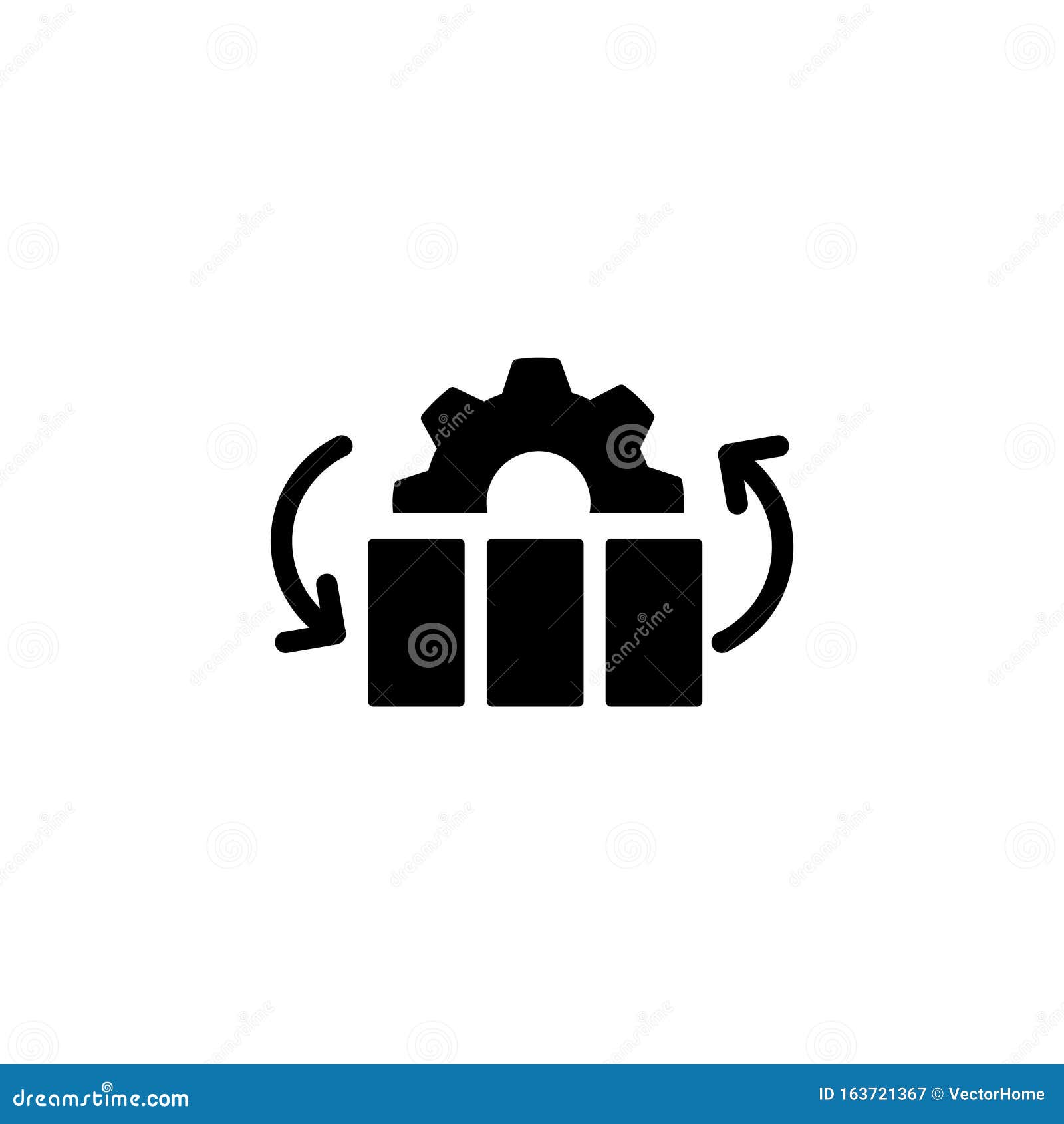 Project Infrastructure Icon Stock Vector - Illustration of abstract ...