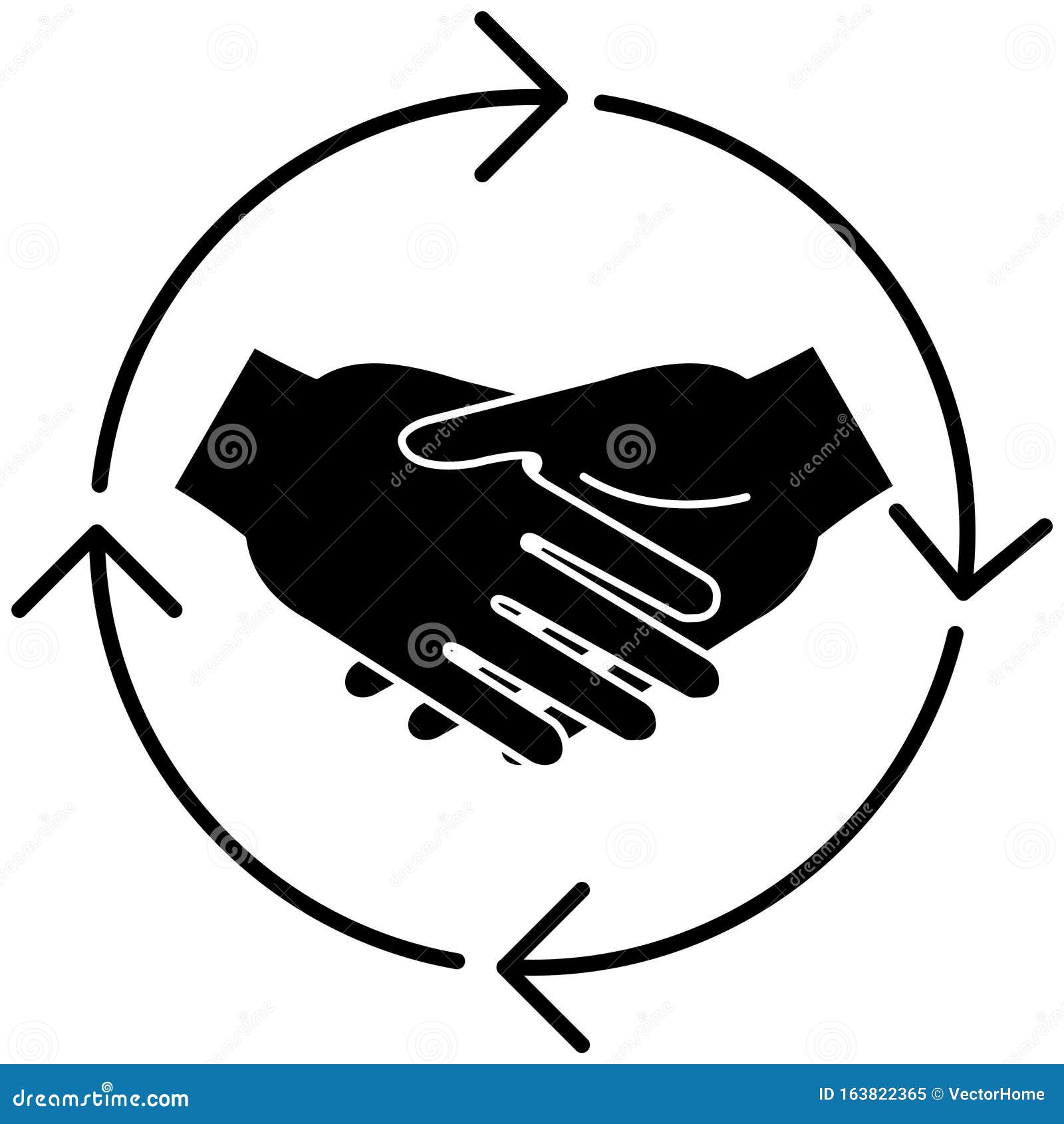 Mutual Help Recolor Icons Set Vector Illustration | CartoonDealer.com ...