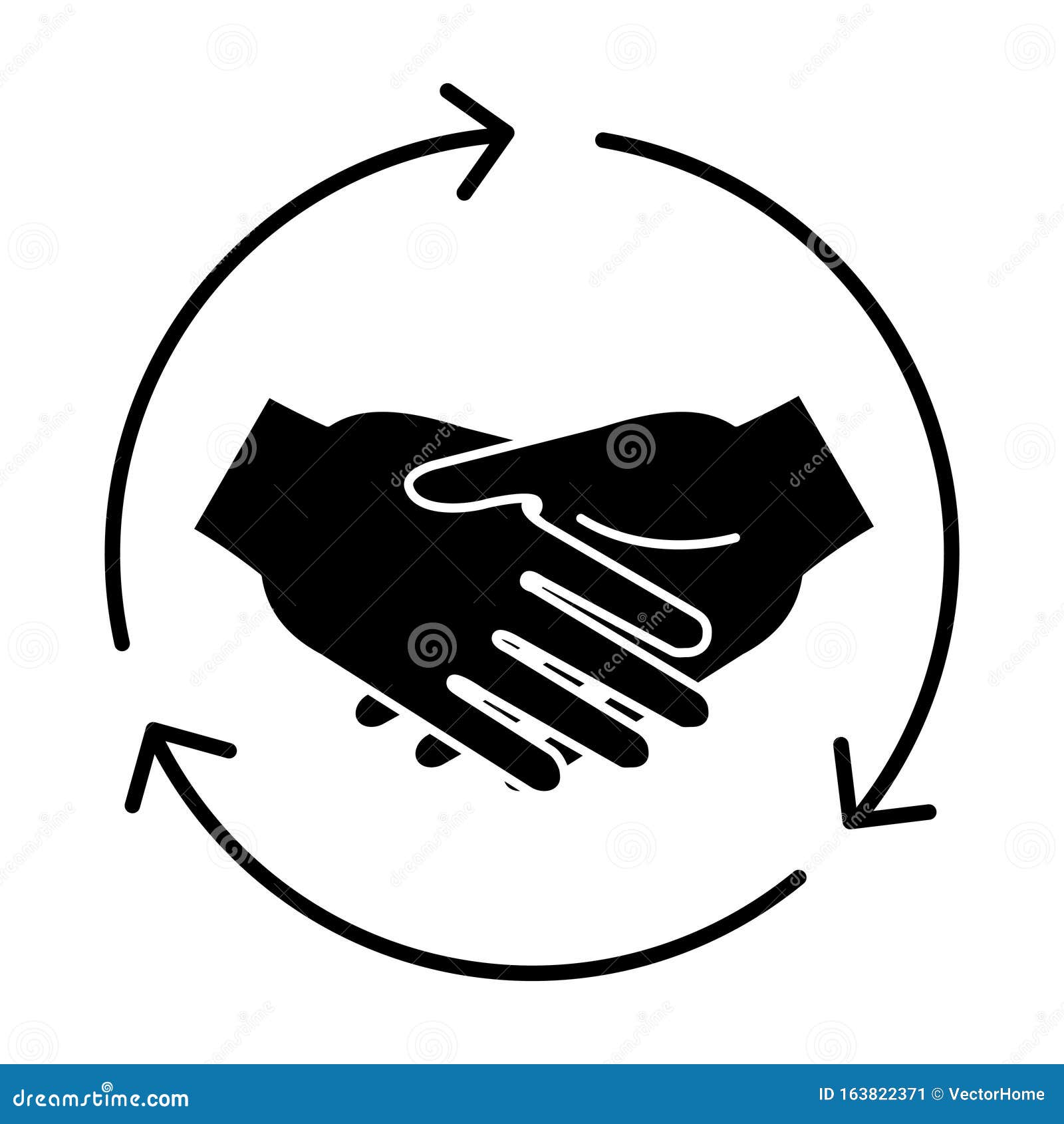 Mutual Help Recolor Icons Set Vector Illustration | CartoonDealer.com ...