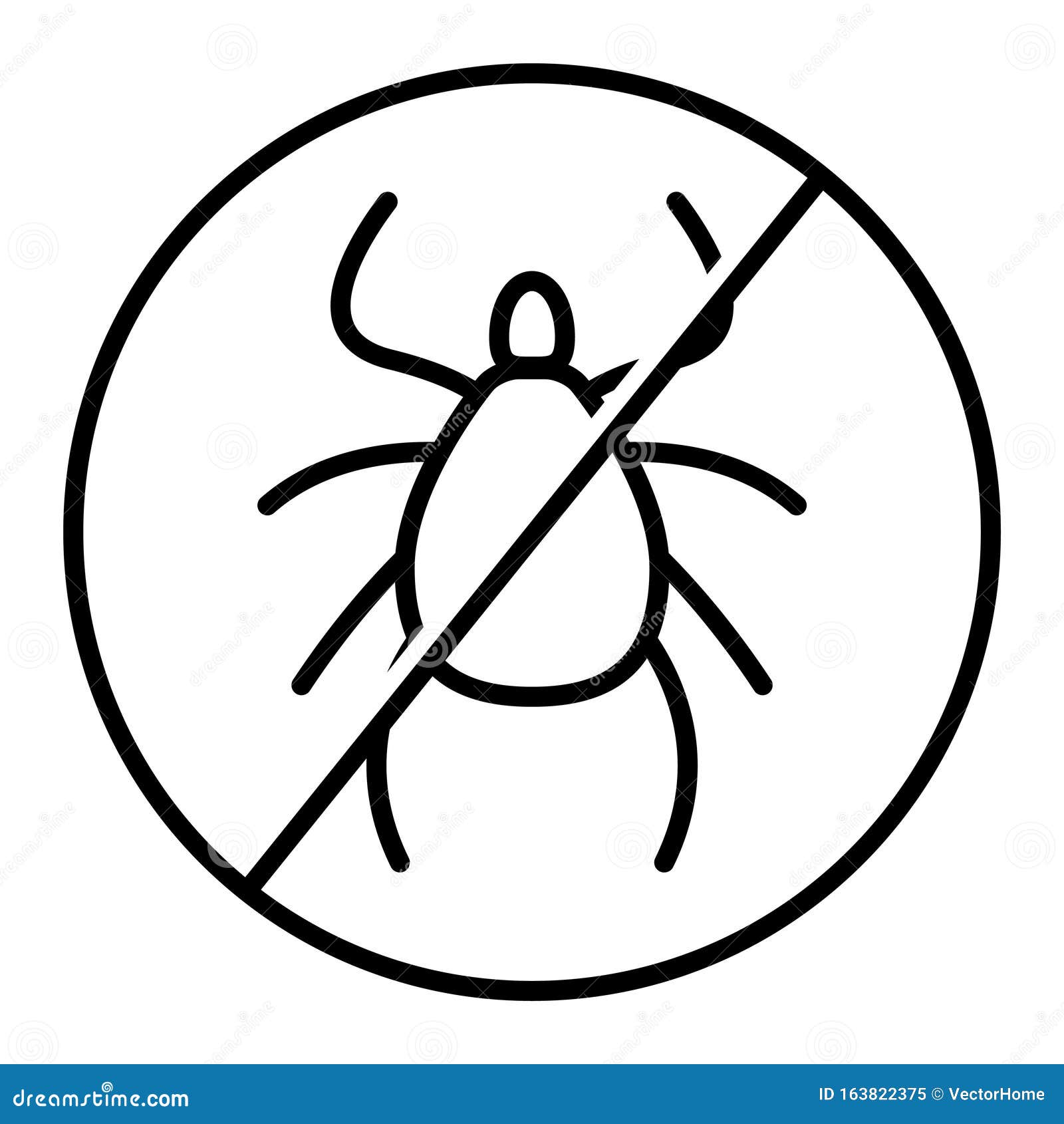Tick Icon Insect Icon, Illustration Stock Vector - Illustration of logo ...