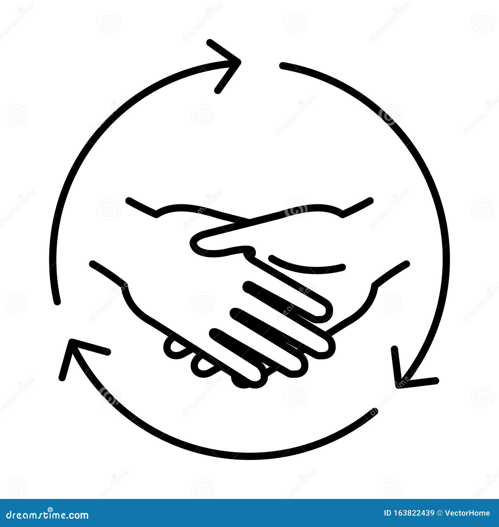 Mutual Help Recolor Icons Set Vector Illustration | CartoonDealer.com ...