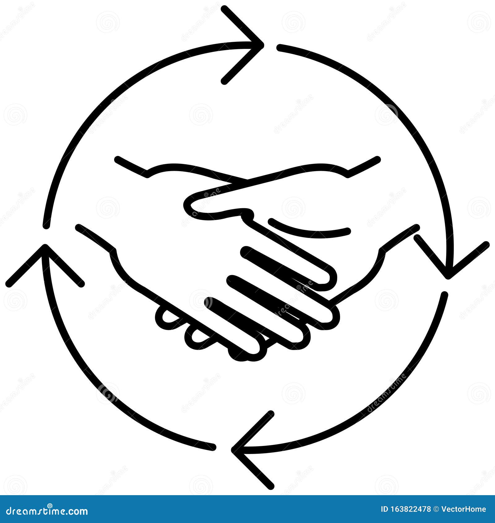 Mutual Help Recolor Icons Set Vector Illustration | CartoonDealer.com ...