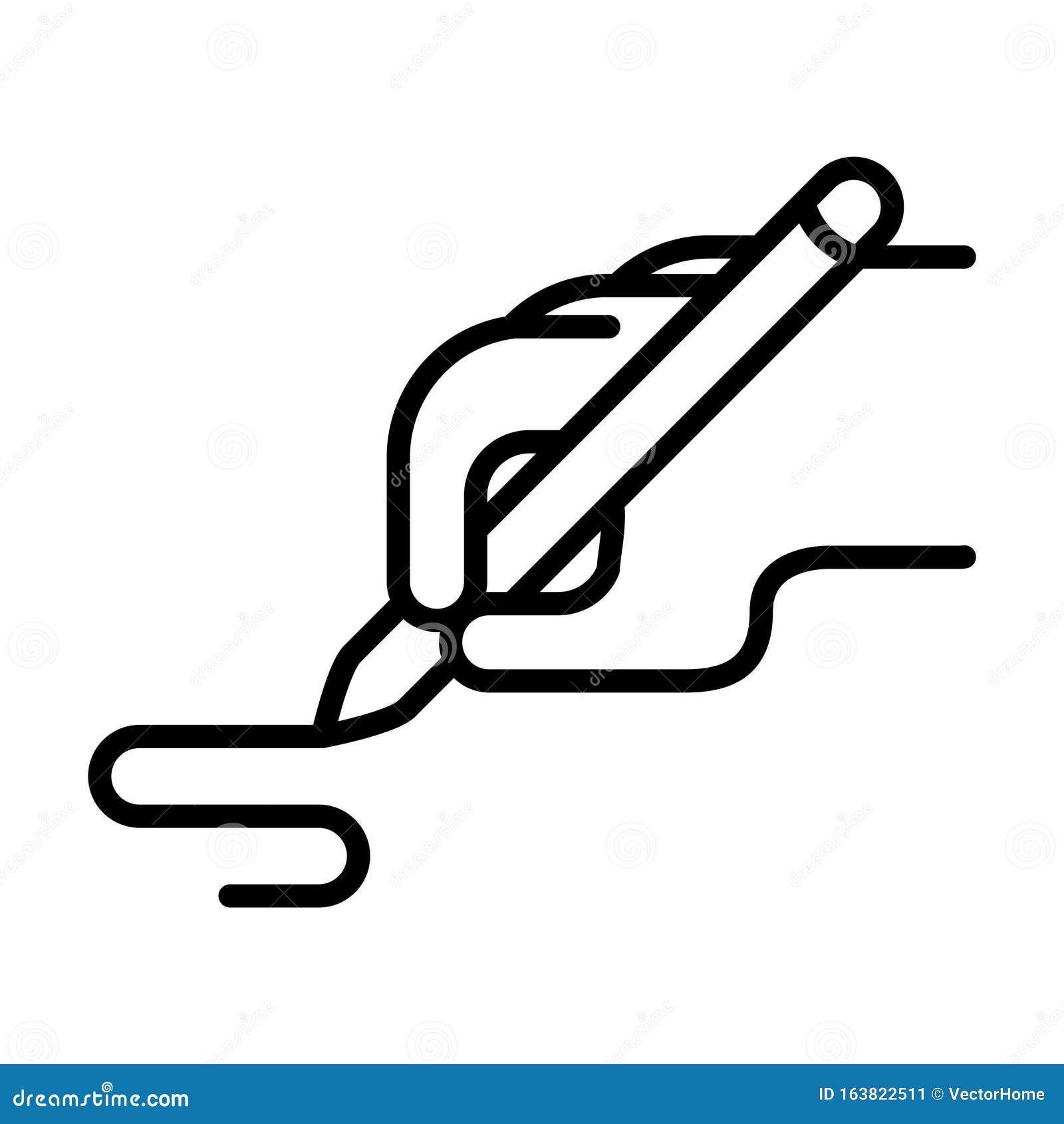 Handwriting Icon, vector stock vector. Illustration of office - 163822511