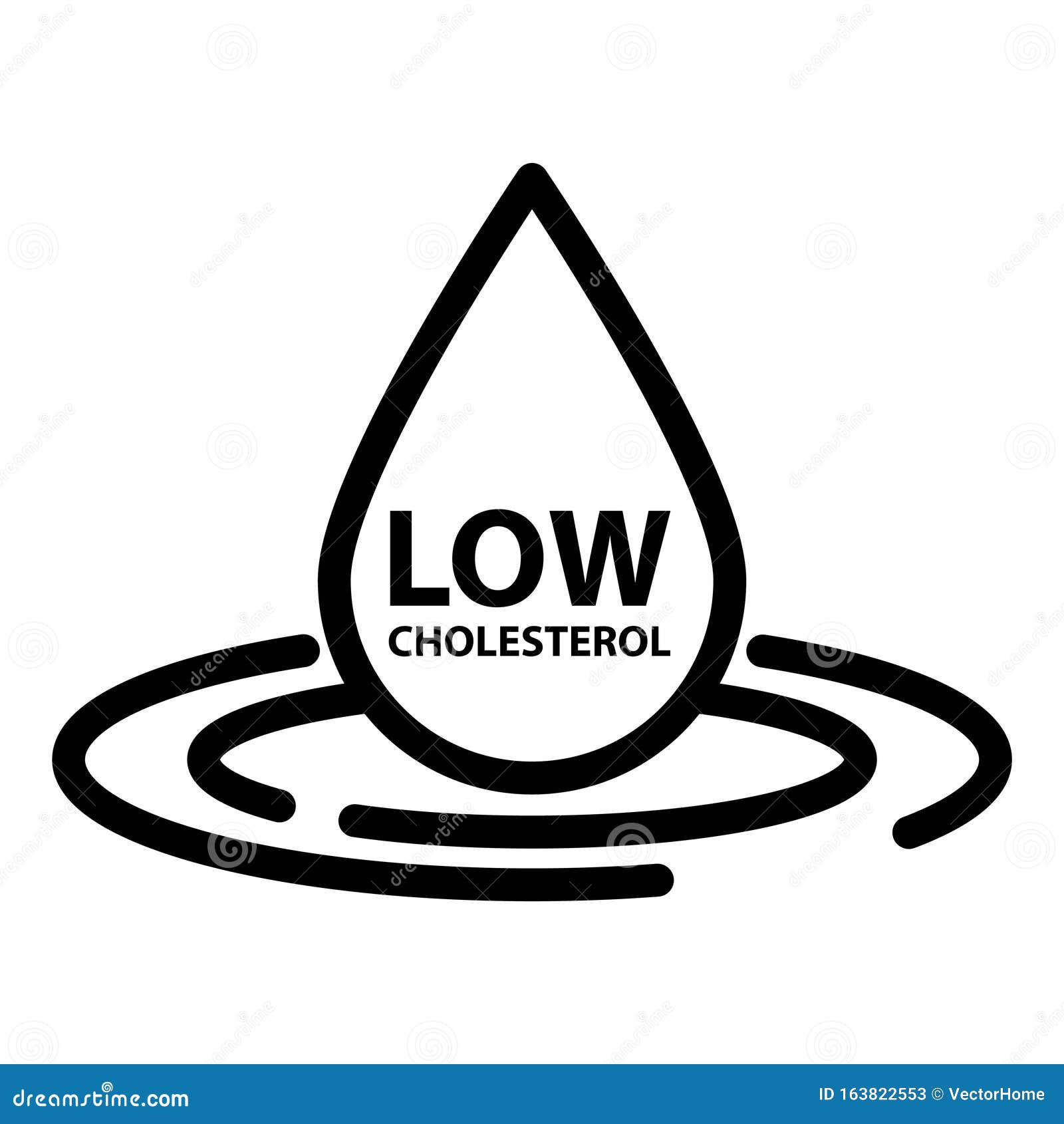 Low Cholesterol Icon, Vector Line Illustration Stock Vector ...