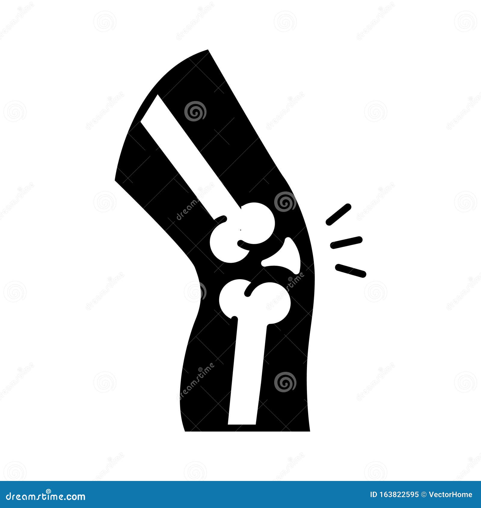 Arthritis Icon, Human Joint Line Icon. Stock Vector - Illustration of ...