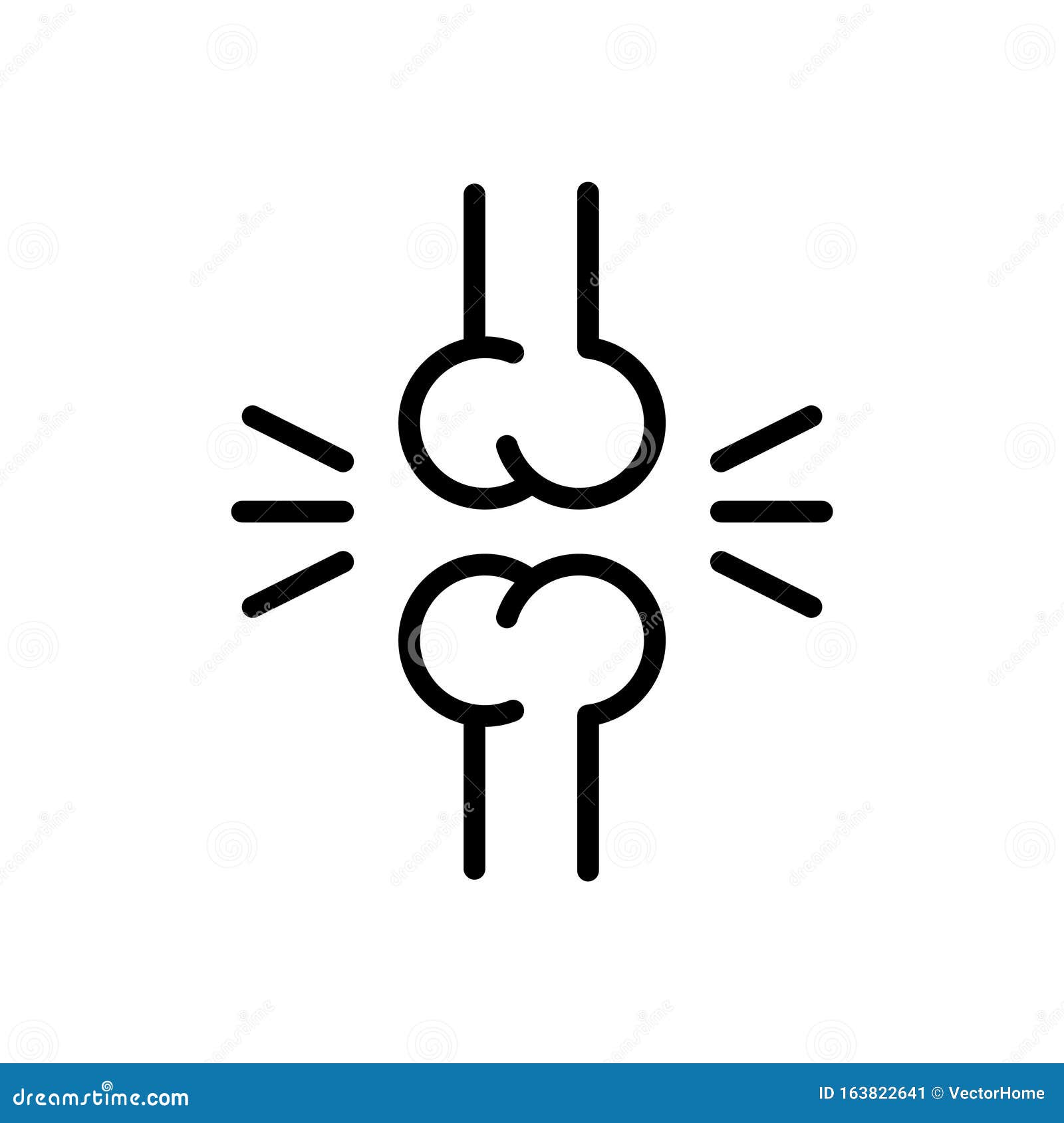 Human Joint Symbol In The Circle Cartoon Vector | CartoonDealer.com ...