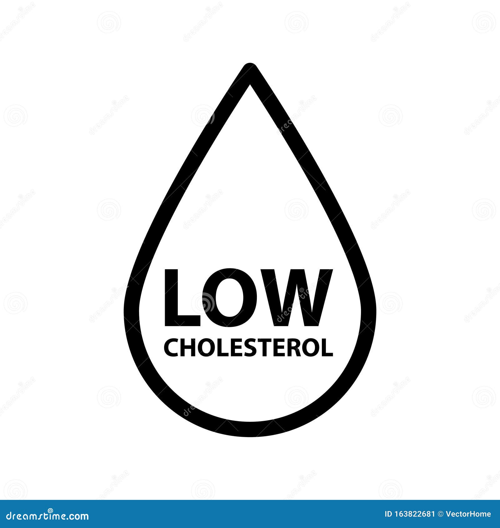 Low Cholesterol Icon, Vector Line Illustration Stock Vector ...