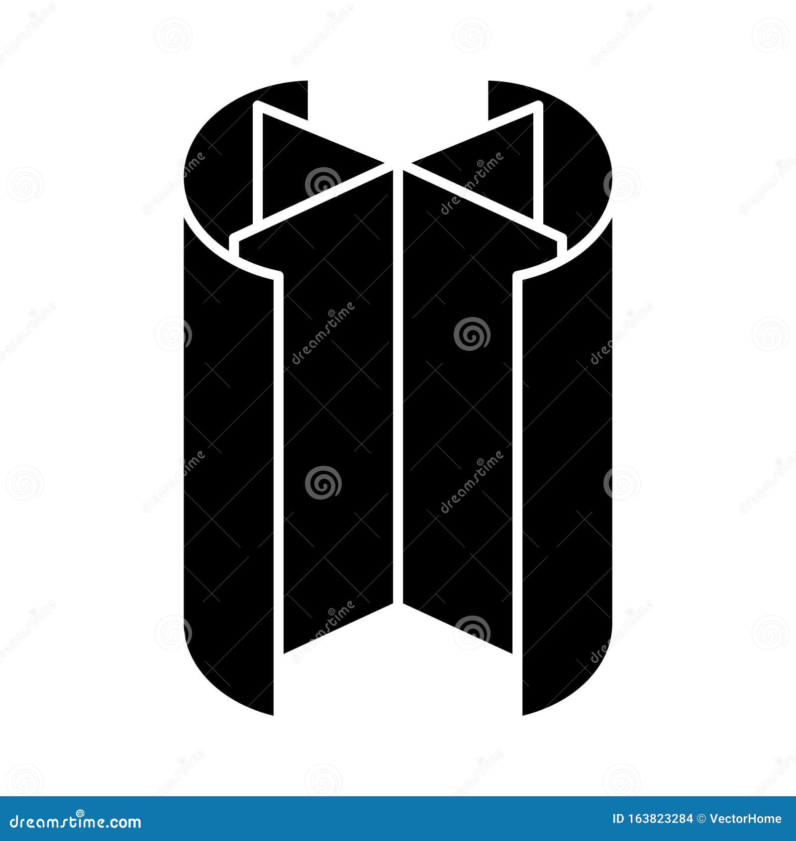 Revolving Door Icon, Vector Line Illustration Stock Vector ...