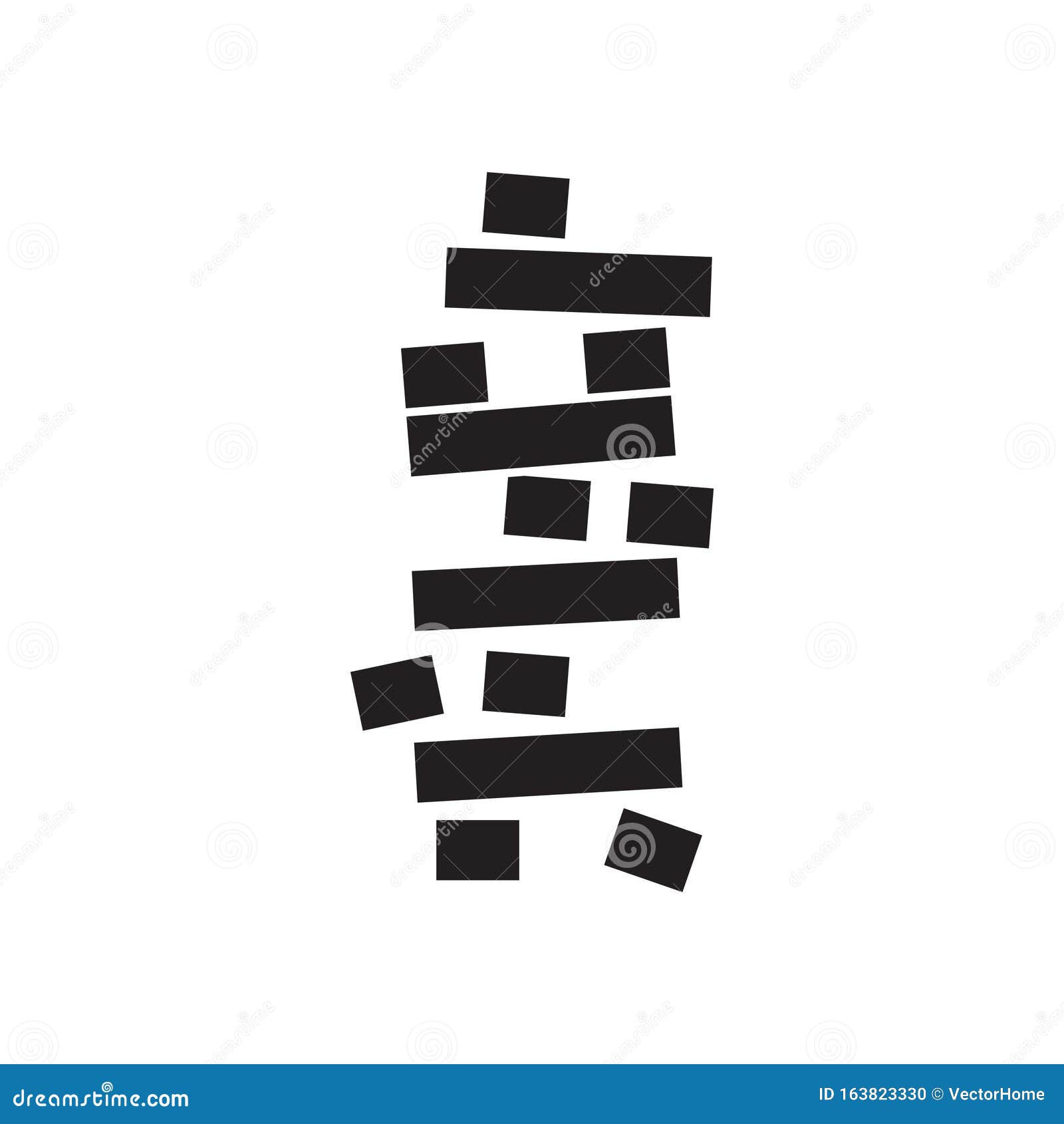 Wooden Block Icon, Wooden Toy Icon. Vector Line Illustration Stock ...