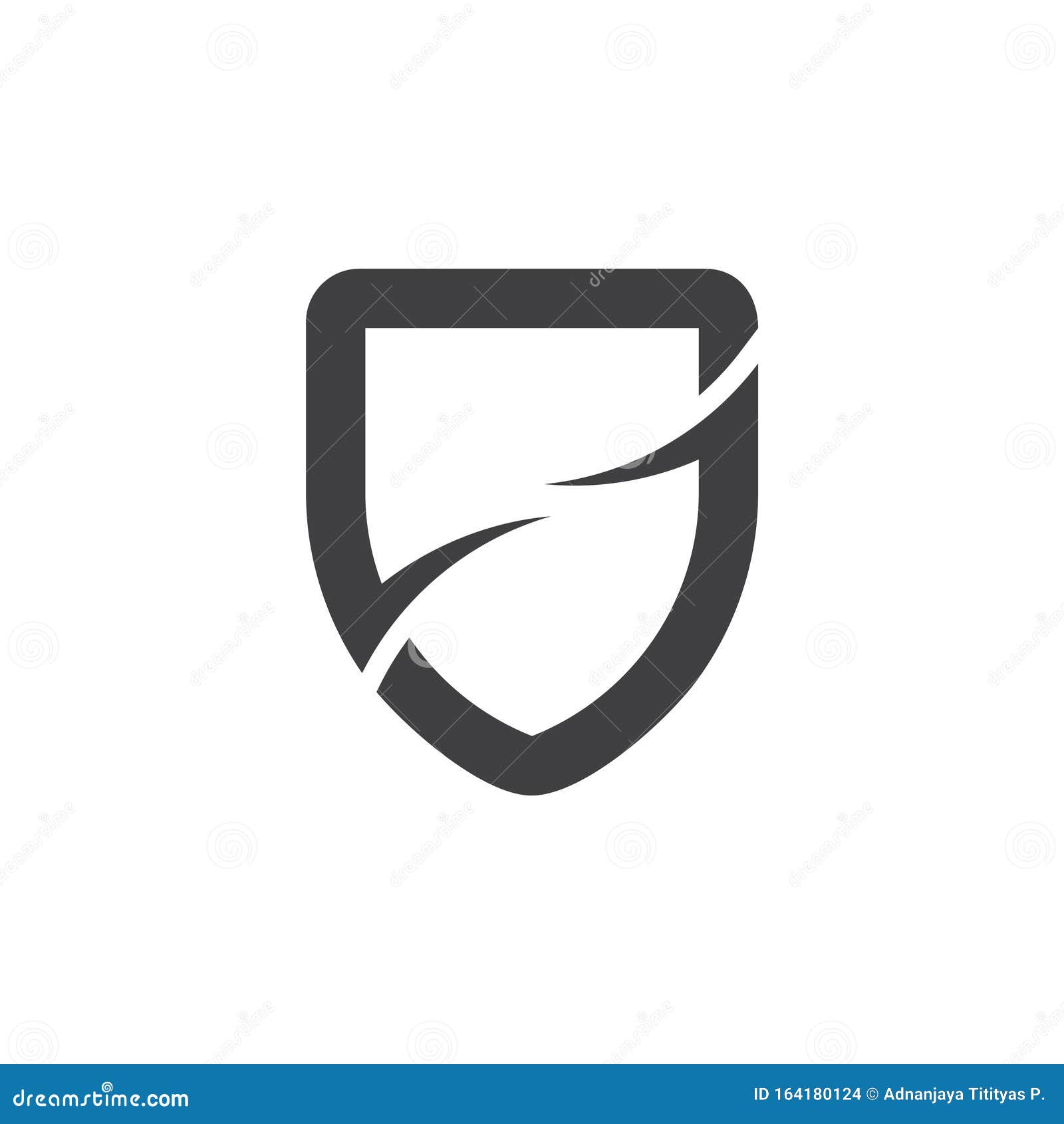 Simple Curves Shield Logo Vector Stock Vector - Illustration of graphic ...