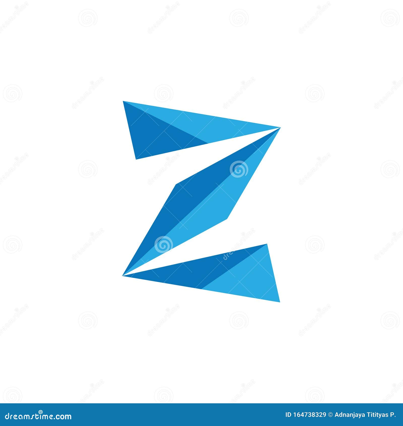 Letter Z 3d Shadow Logo Vector Stock Vector - Illustration of circle ...