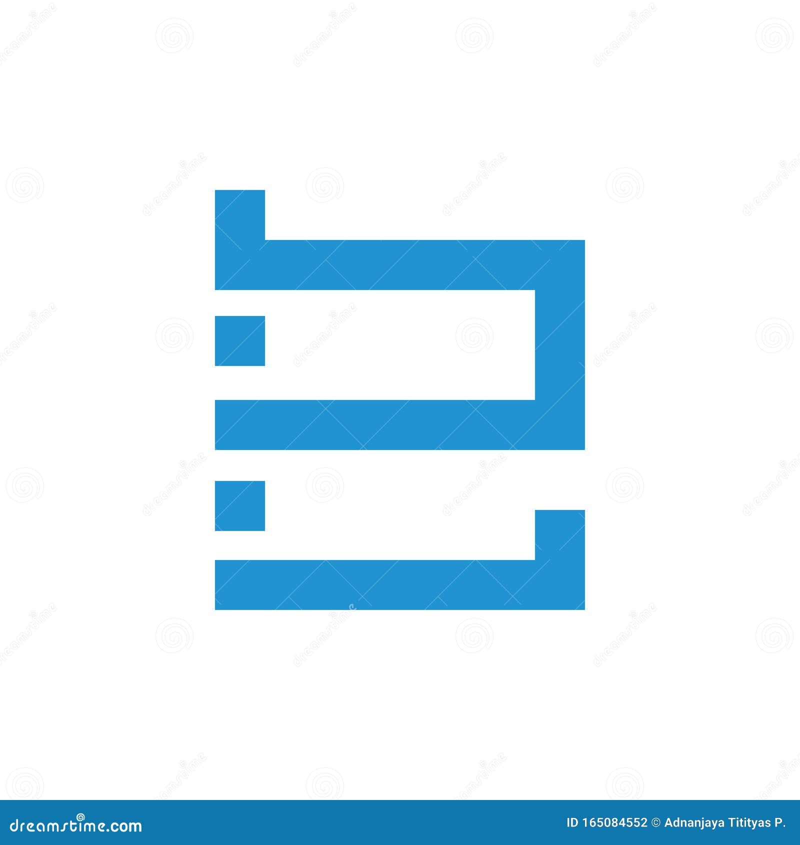 Letter E2 Simple Geometric Logo Vector Stock Vector - Illustration of ...