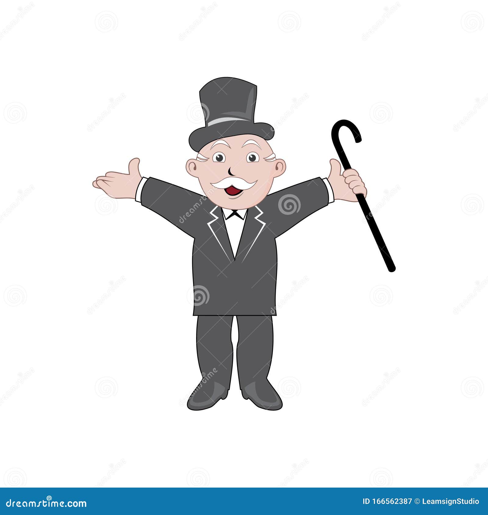 Vector - Monopoly Guy Cartoon | CartoonDealer.com #138403511