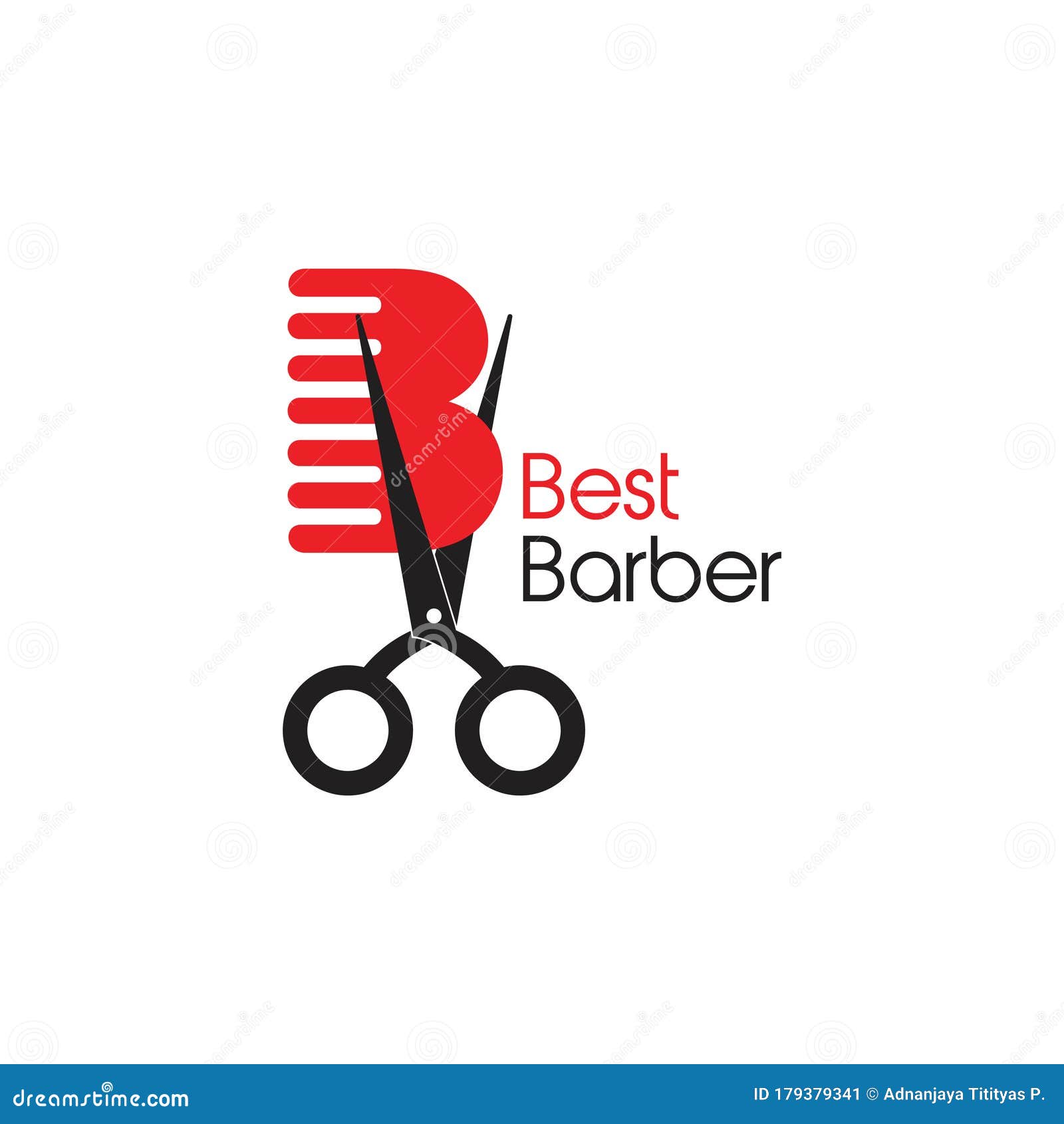 Best Barber Shop Comb Symbol Logo Vector Stock Vector - Illustration of ...