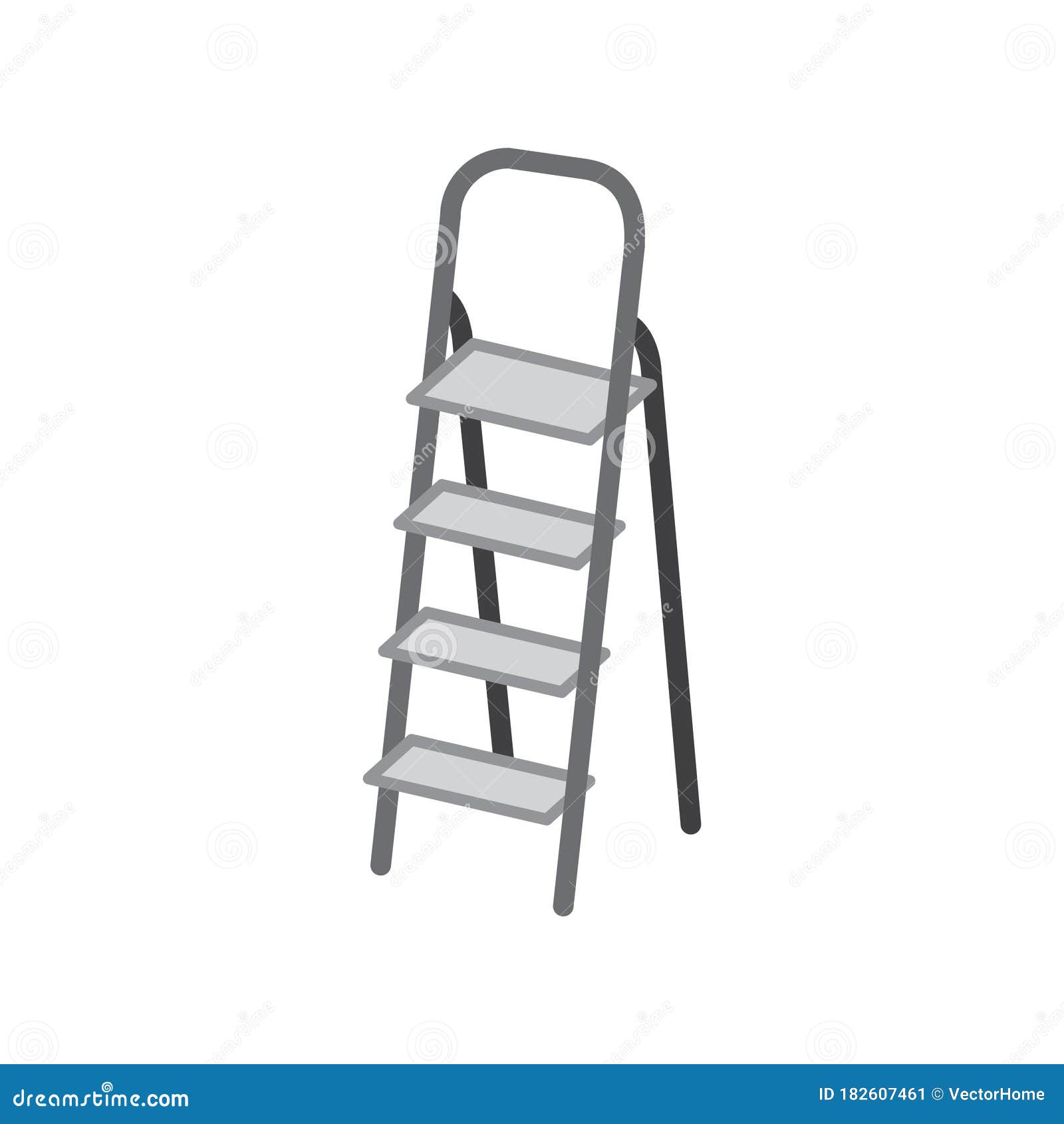 Step Ladder Icon , Vector, Vector Line Illustration Stock Vector ...