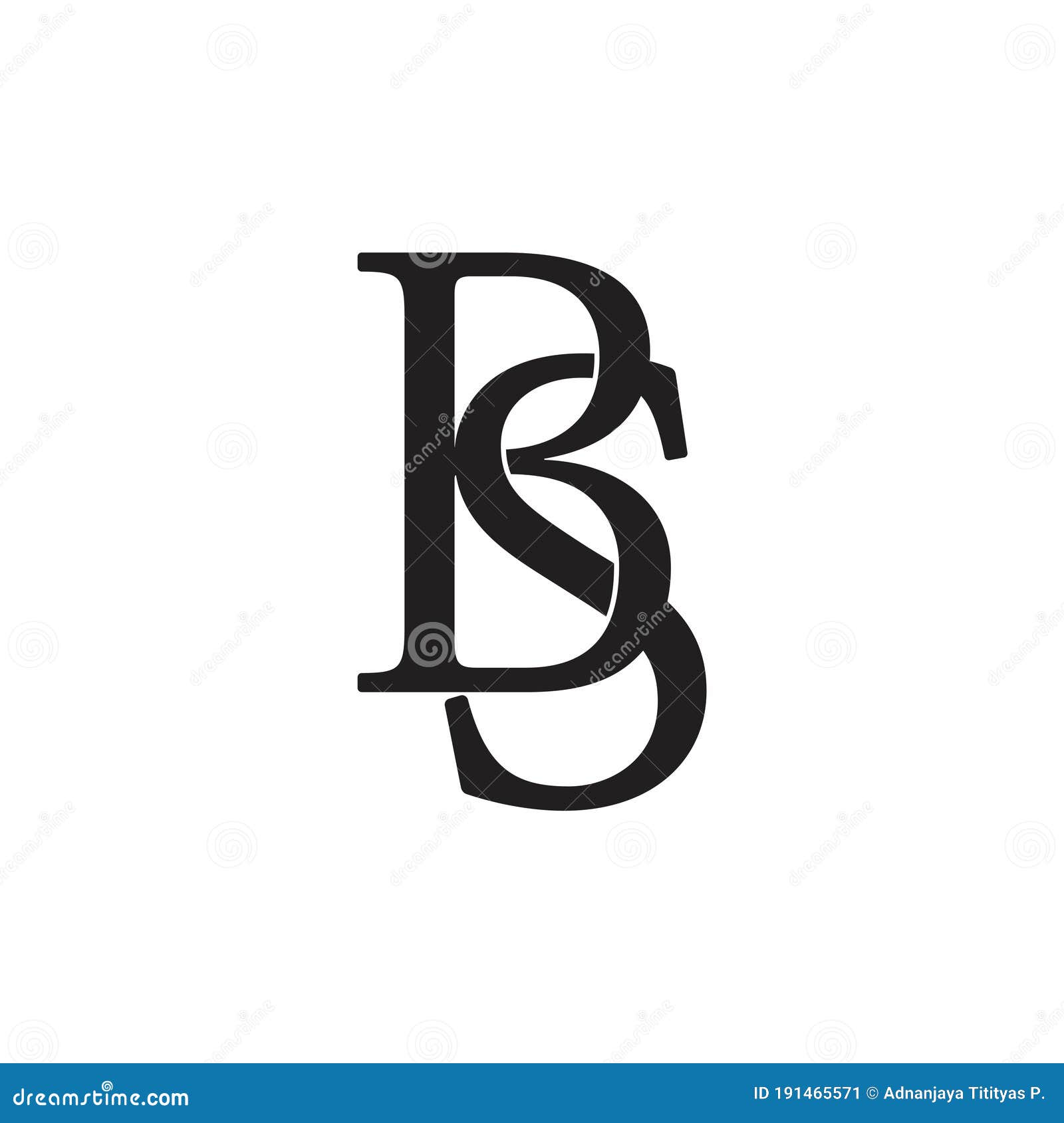 Letter Bs Unique Unusual Geometric Simple Design Fashion Logo Vector ...