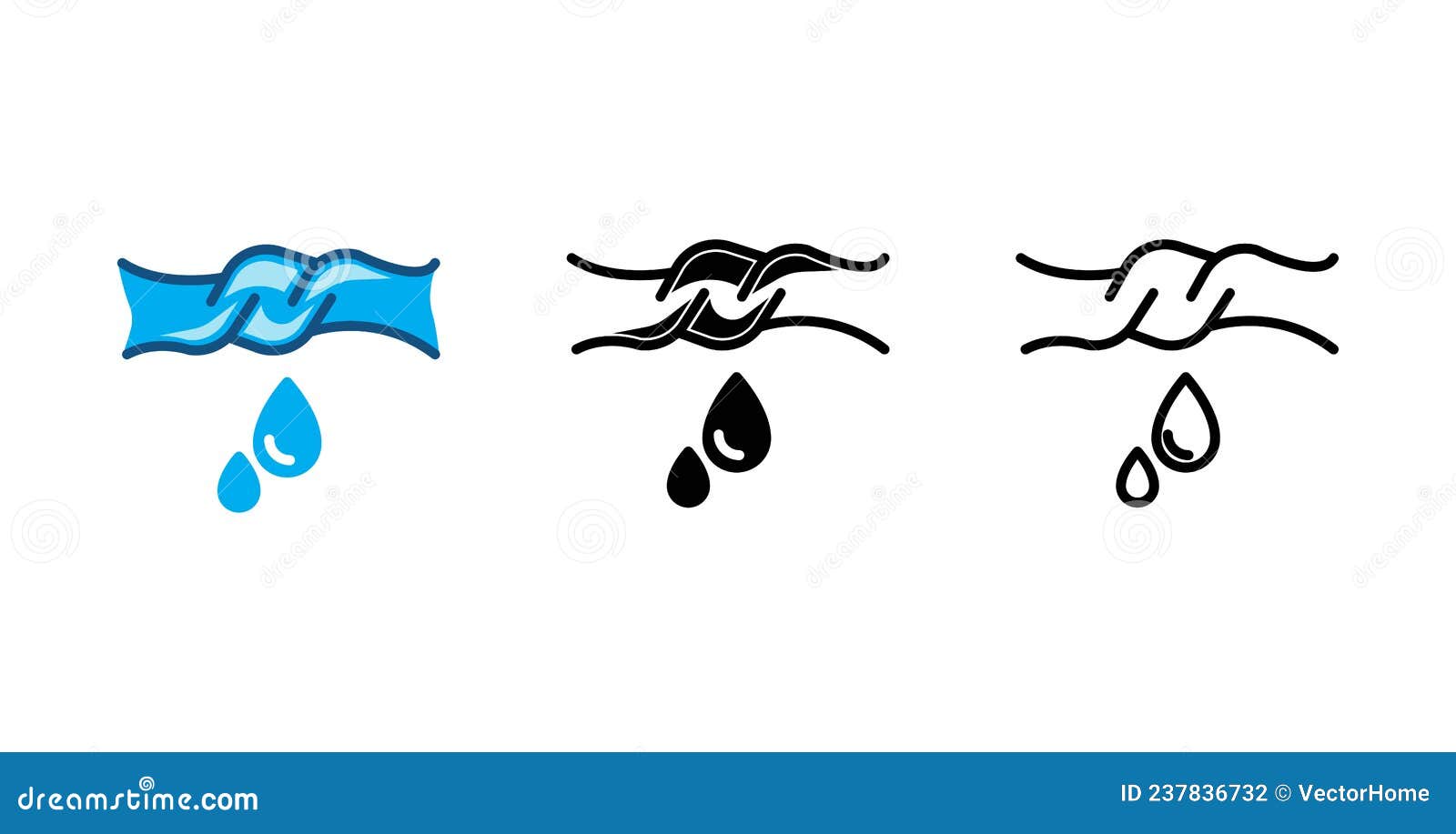 Two Color Do Not Wring Vector Icon From Signs Concept. Isolated Blue Do ...