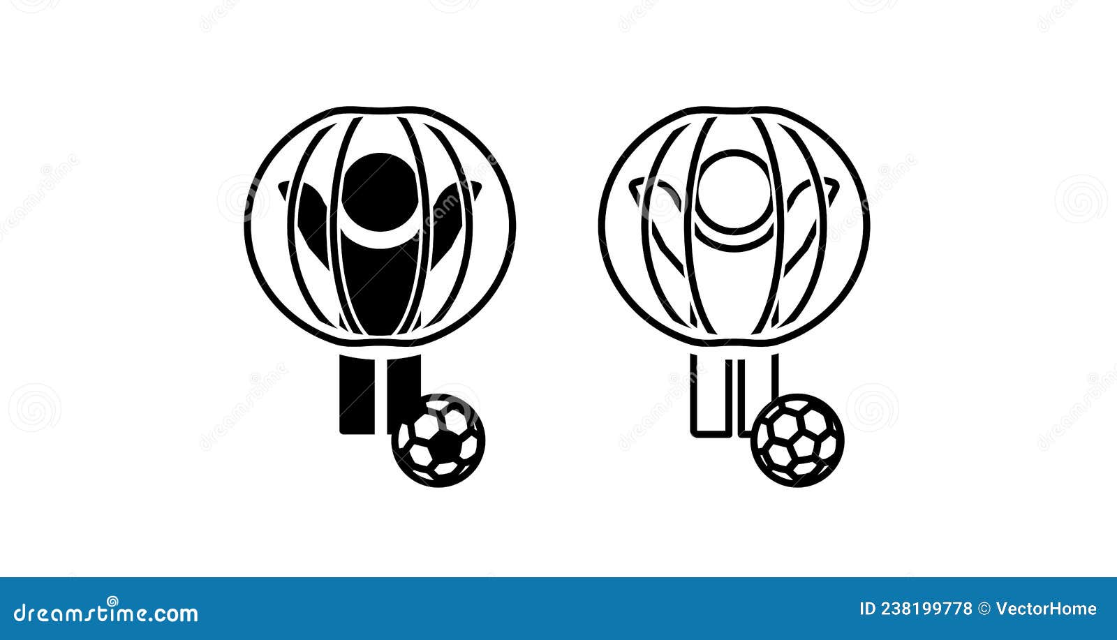 Bubble Ball Icon , Line Color Vector Illustration Stock Vector ...
