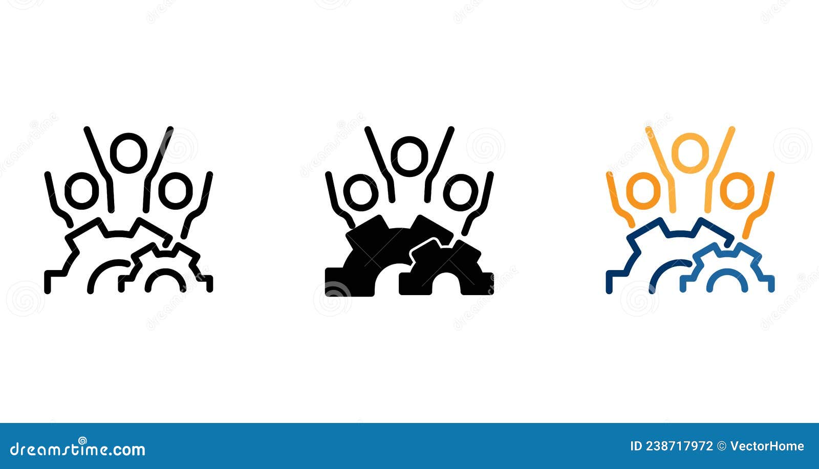 Success at Work Icon , Line Color Vector Illustration Stock Vector ...