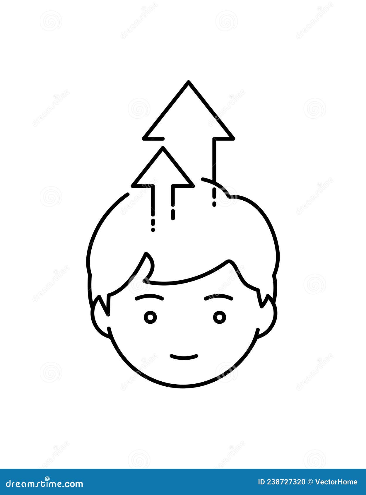 Child Development Icon, Line Color Vector Illustration Stock Vector ...