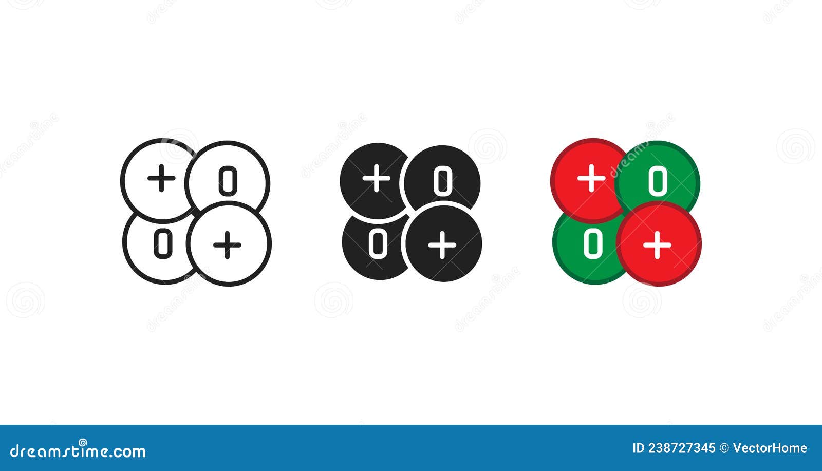 Alpha Particles Icon, Line Color Vector Illustration Stock Vector ...