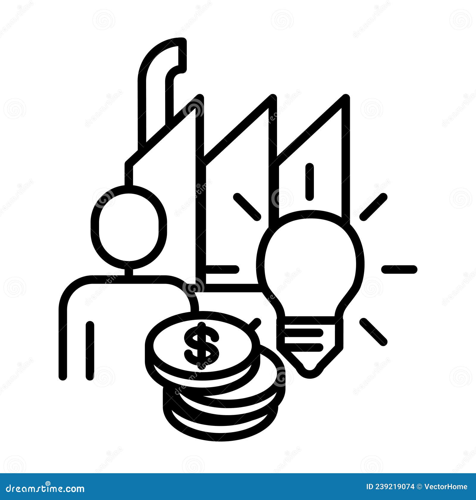 Key Resources Icon, Line Color Vector Illustration Stock Vector ...