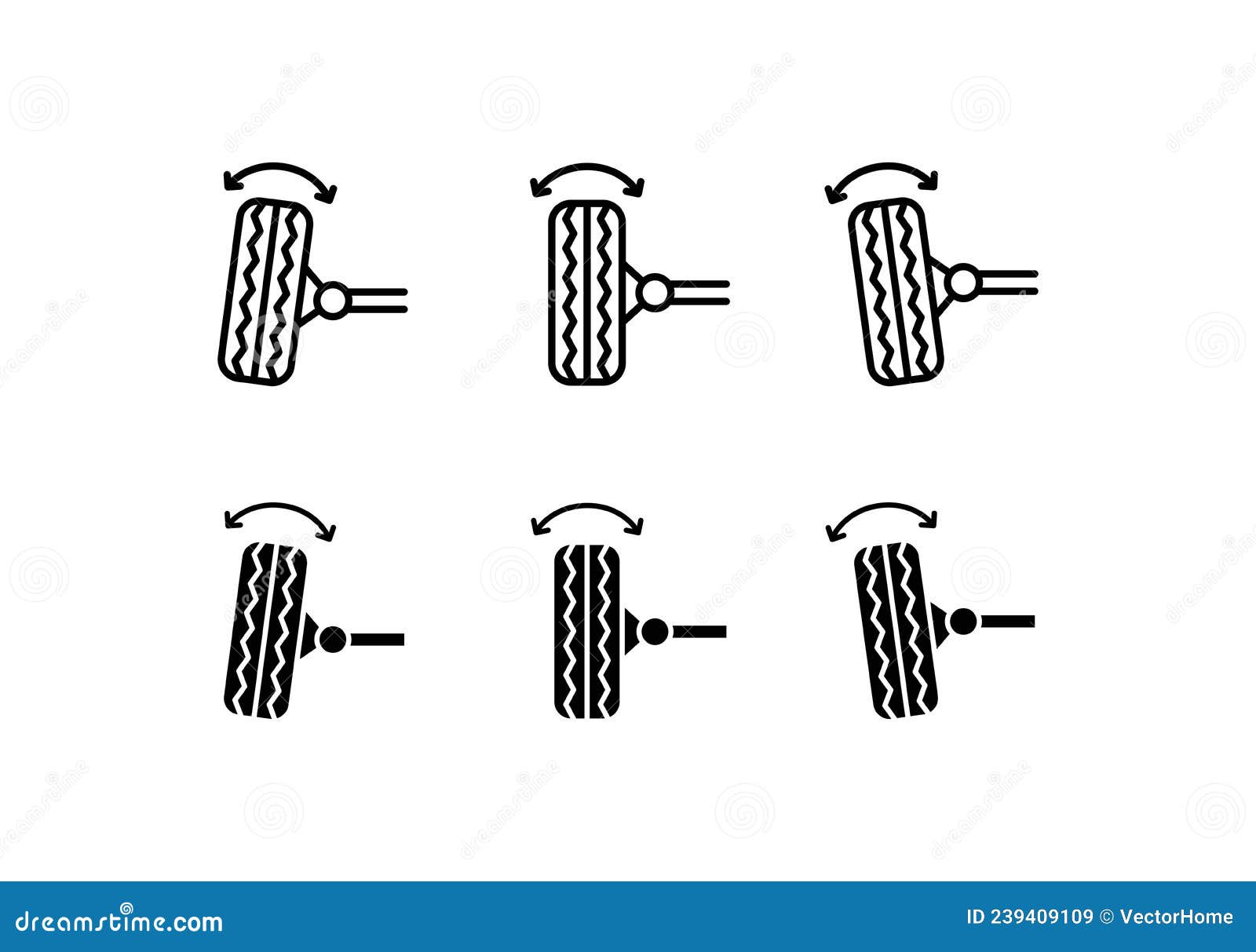 Axle Alignment Icon, Line Color Vector Illustration Stock Vector ...