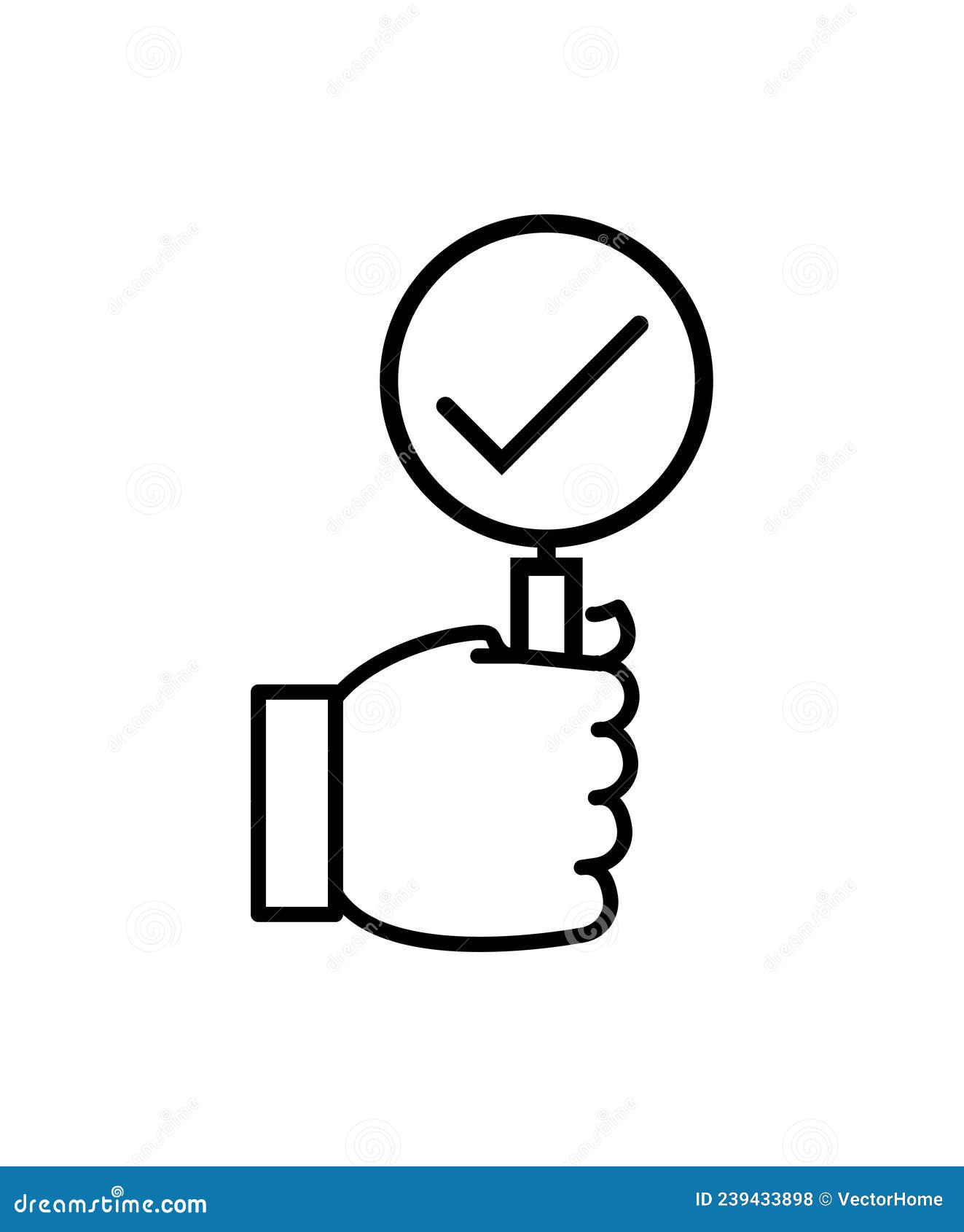 Hand Sign Bid Icon , Line Color Vector Illustration Stock Vector ...