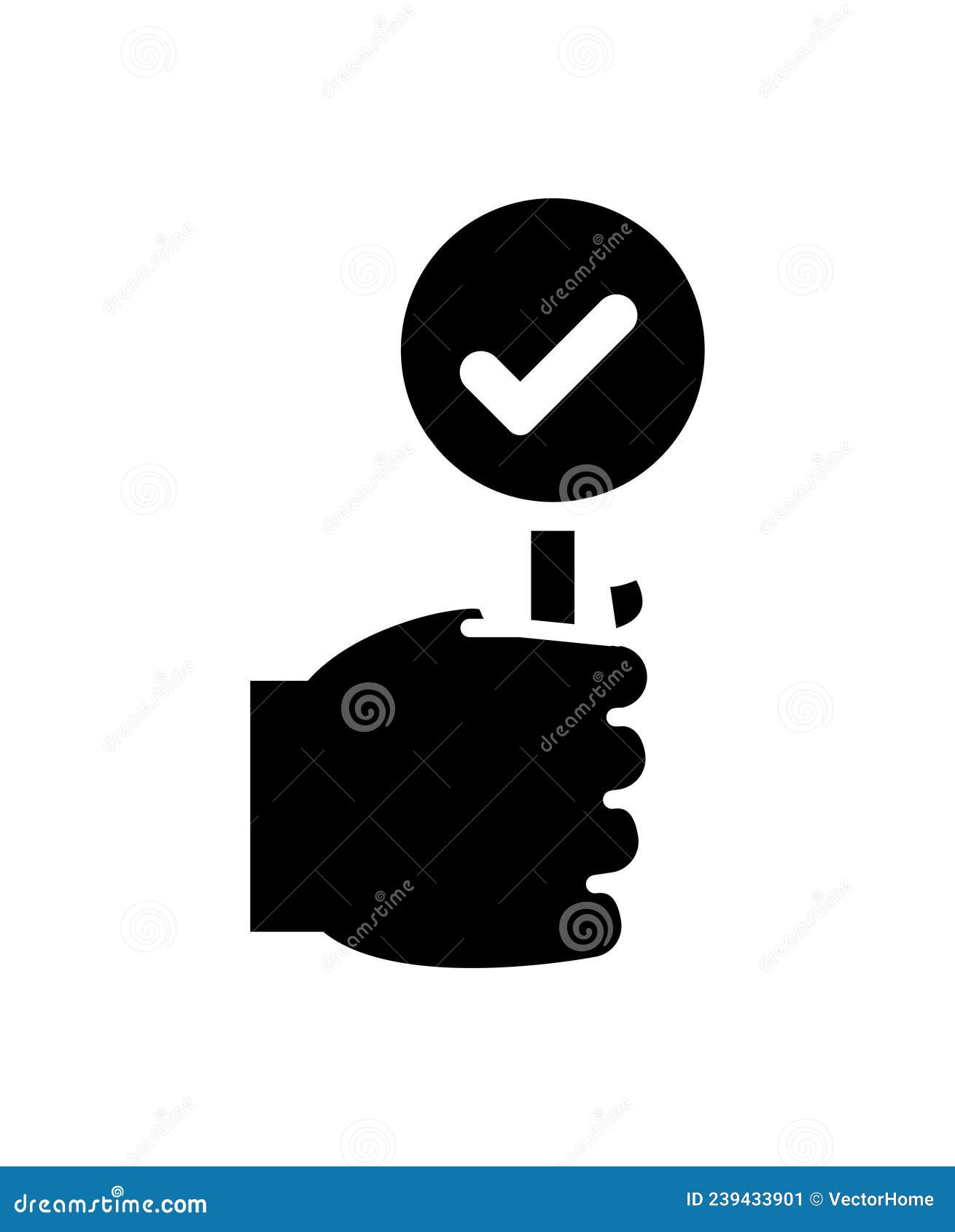 Hand Sign Bid Icon , Line Color Vector Illustration Stock Vector ...
