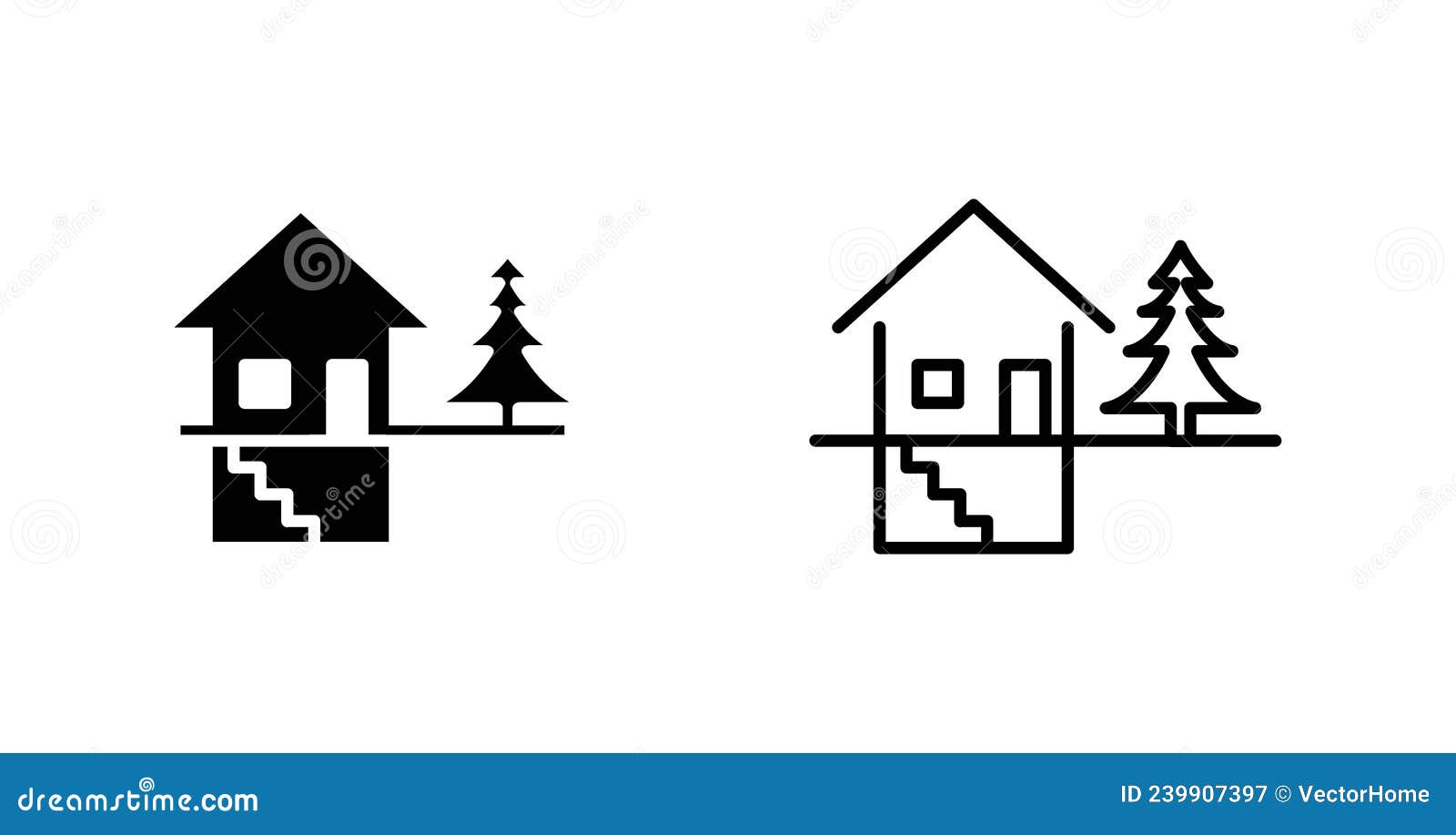 Basement Icon, Line Color Vector Illustration Stock Vector ...