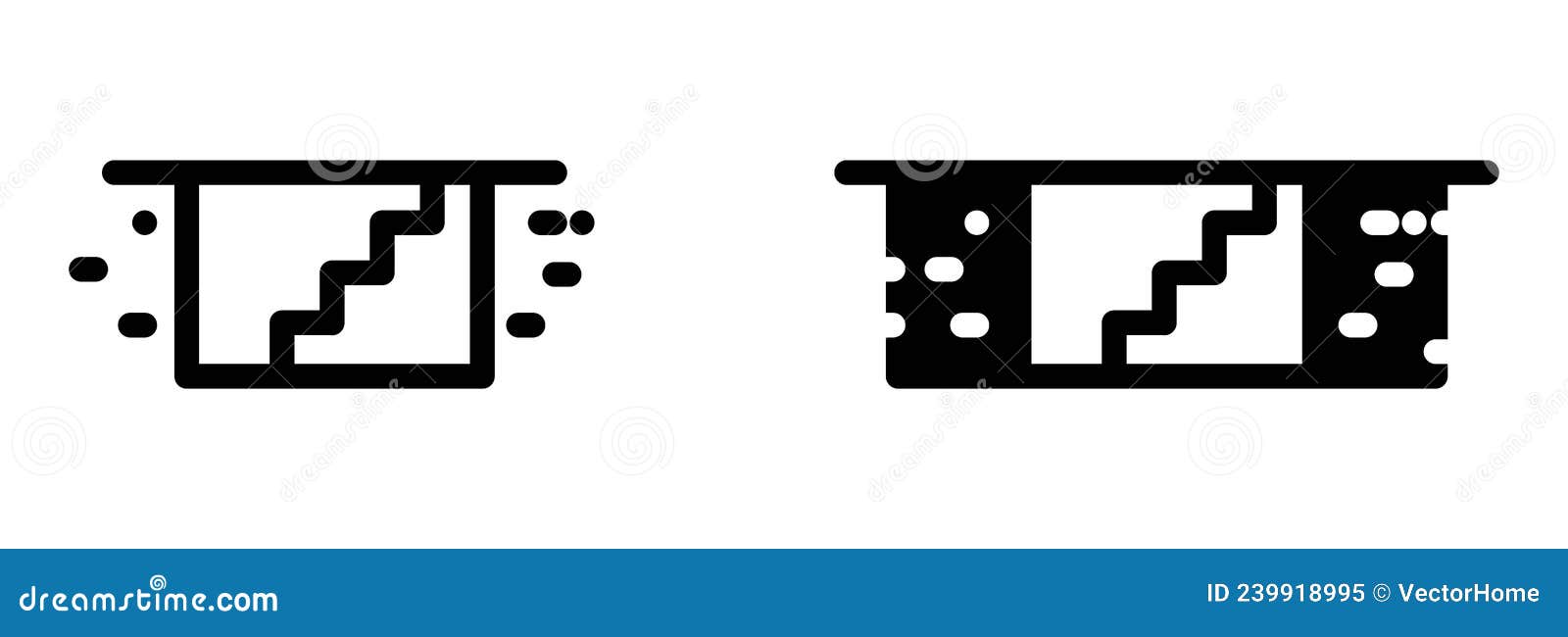 Basement Icon, Line Color Vector Illustration Stock Vector ...