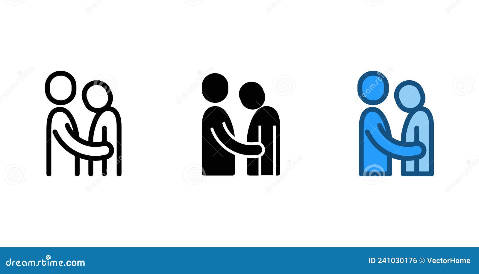 Empathy Icon Hope, Compassion Hug Concern, Depend Solidarity Friendship ...