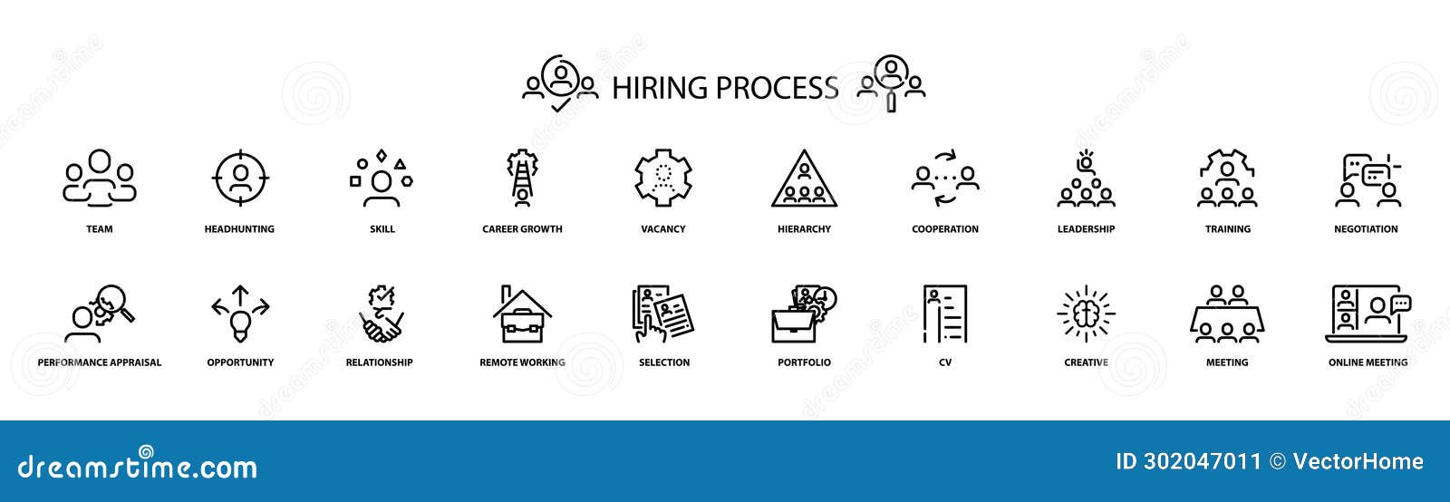 Hiring Process Icon , Vector Illustration Stock Vector - Illustration ...