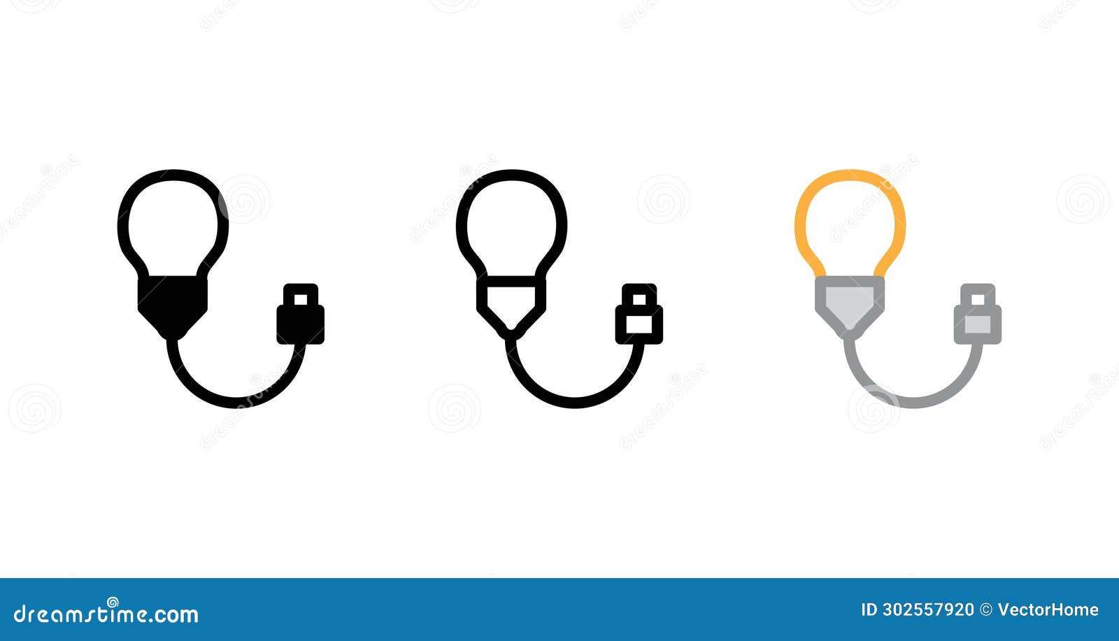 USB Led Light Bulb Icon , Vector Illustration Stock Vector ...