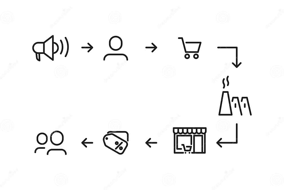 Push–Pull Marketing Strategy Icon , Vector Illustration Stock Vector ...