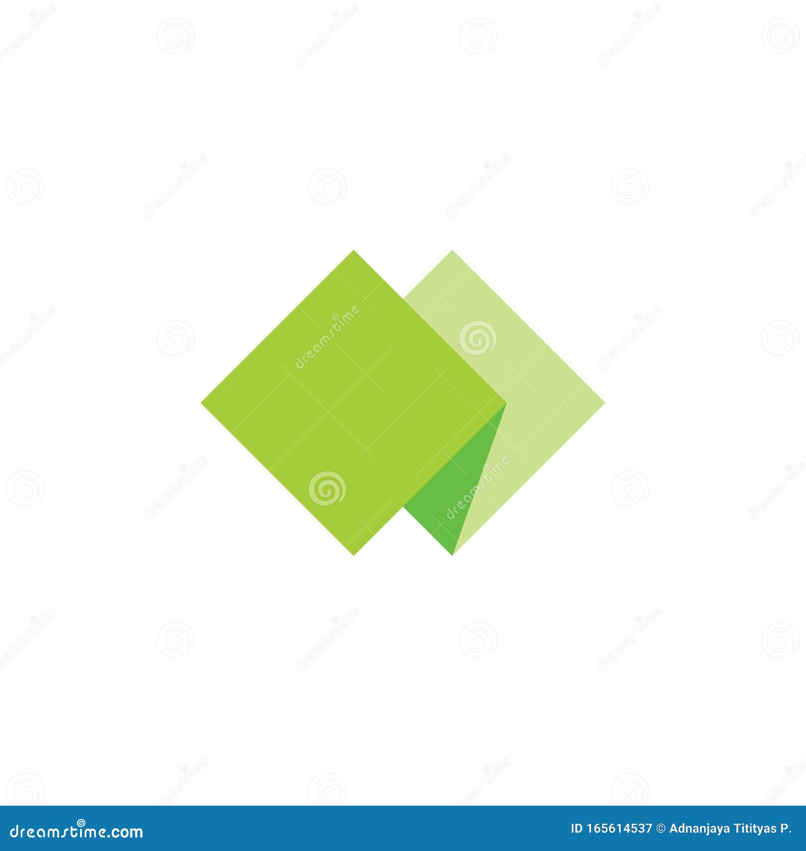 Green paper 3d logo vector stock vector. Illustration of label - 165614537