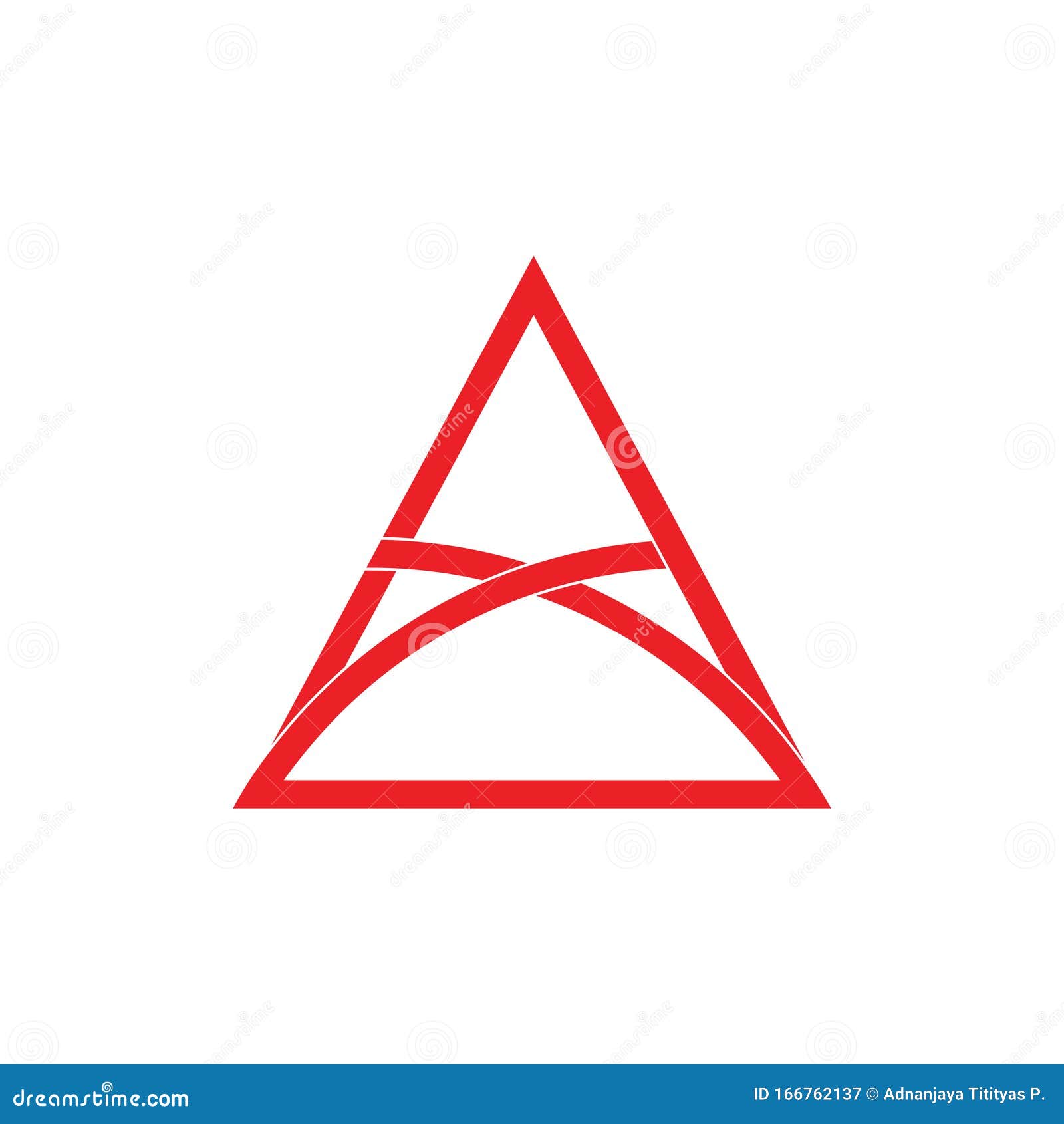 Triangle Line Geometric Logo Vector Stock Vector - Illustration of ...