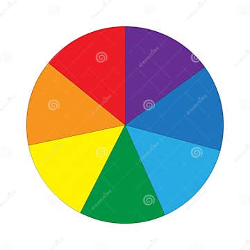 Basic Color Wheel. Spectrum Color Chart. Vibrant Circular Palette ...