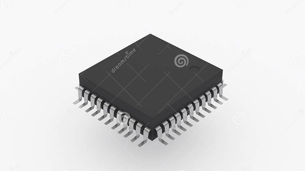 Basic Computer Equipment Parts, Isometric ,ic Components, Capacitor ,3d ...