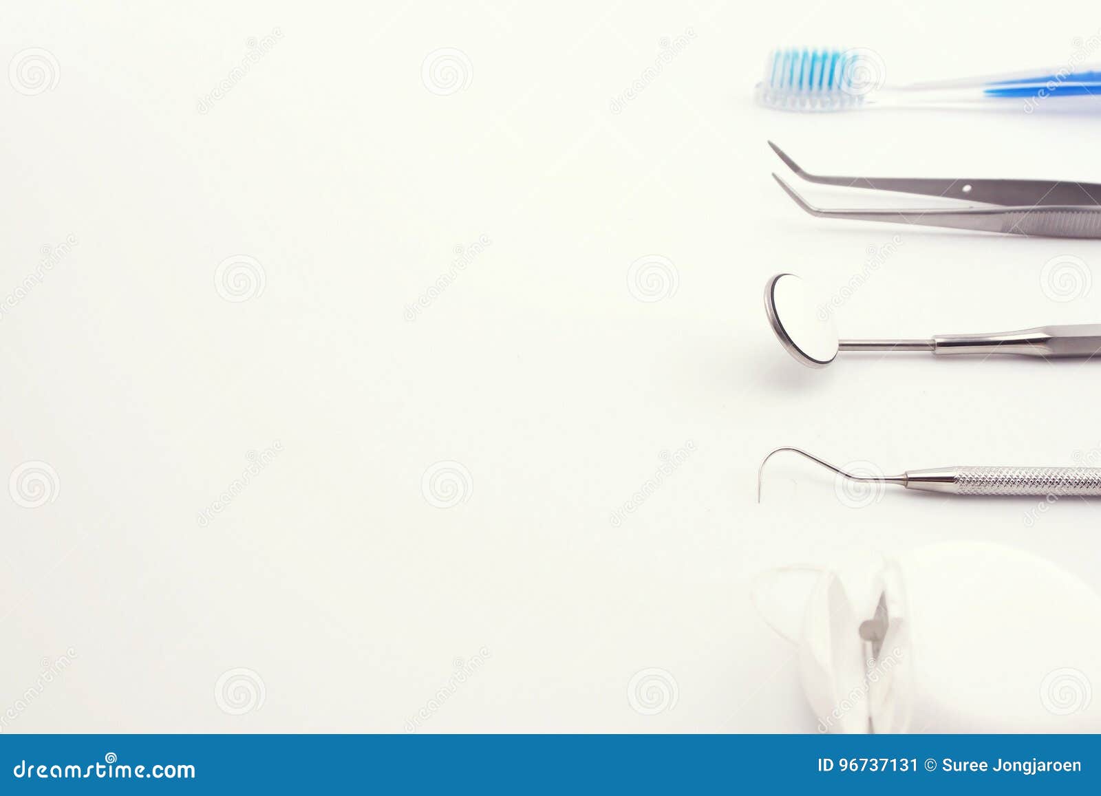 Basic Dental Examination Instruments Set Royalty-Free Stock Photo ...