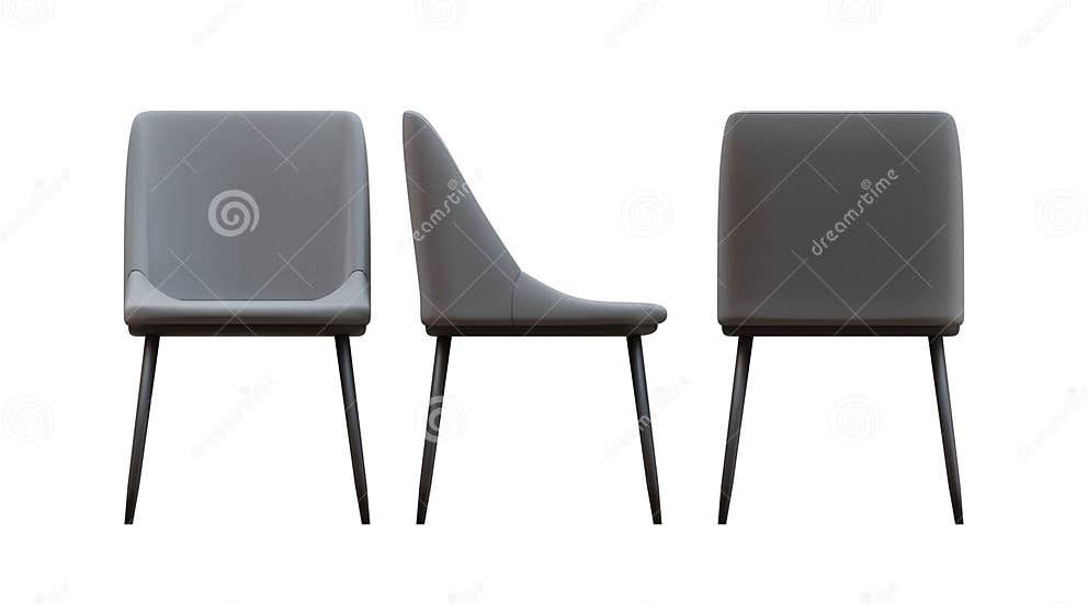 Basic Dining Chair 03 stock photo. Illustration of render - 279406546