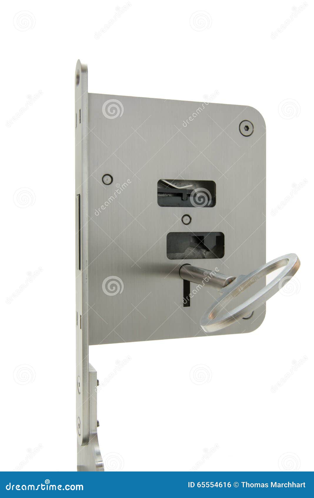 Basic door lock with key stock photo. Image of entry - 65554616