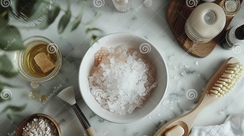 Basic yet Effective Self-pampering Items Stock Illustration ...