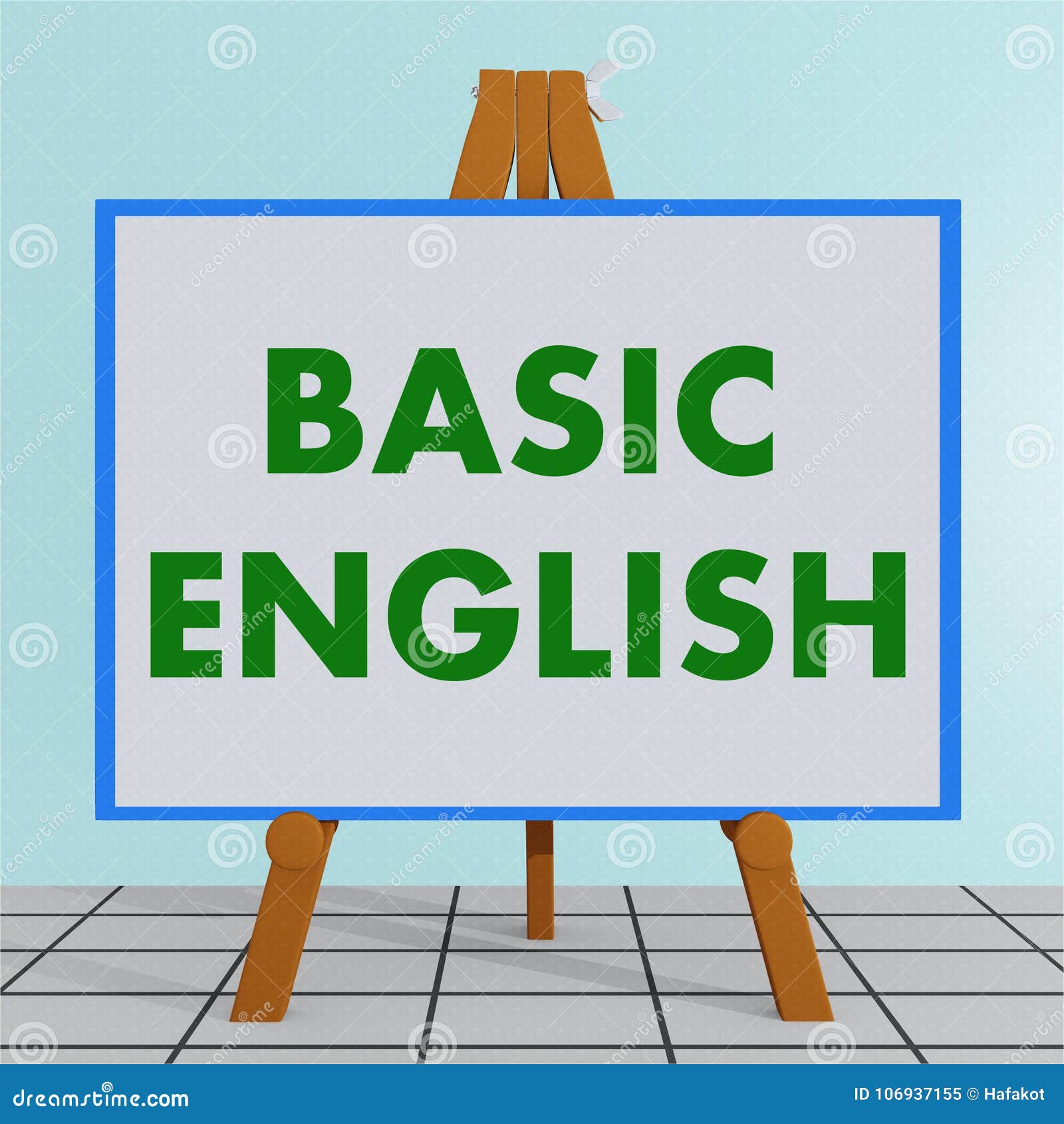 Basic English concept stock illustration. Illustration of read - 106937155