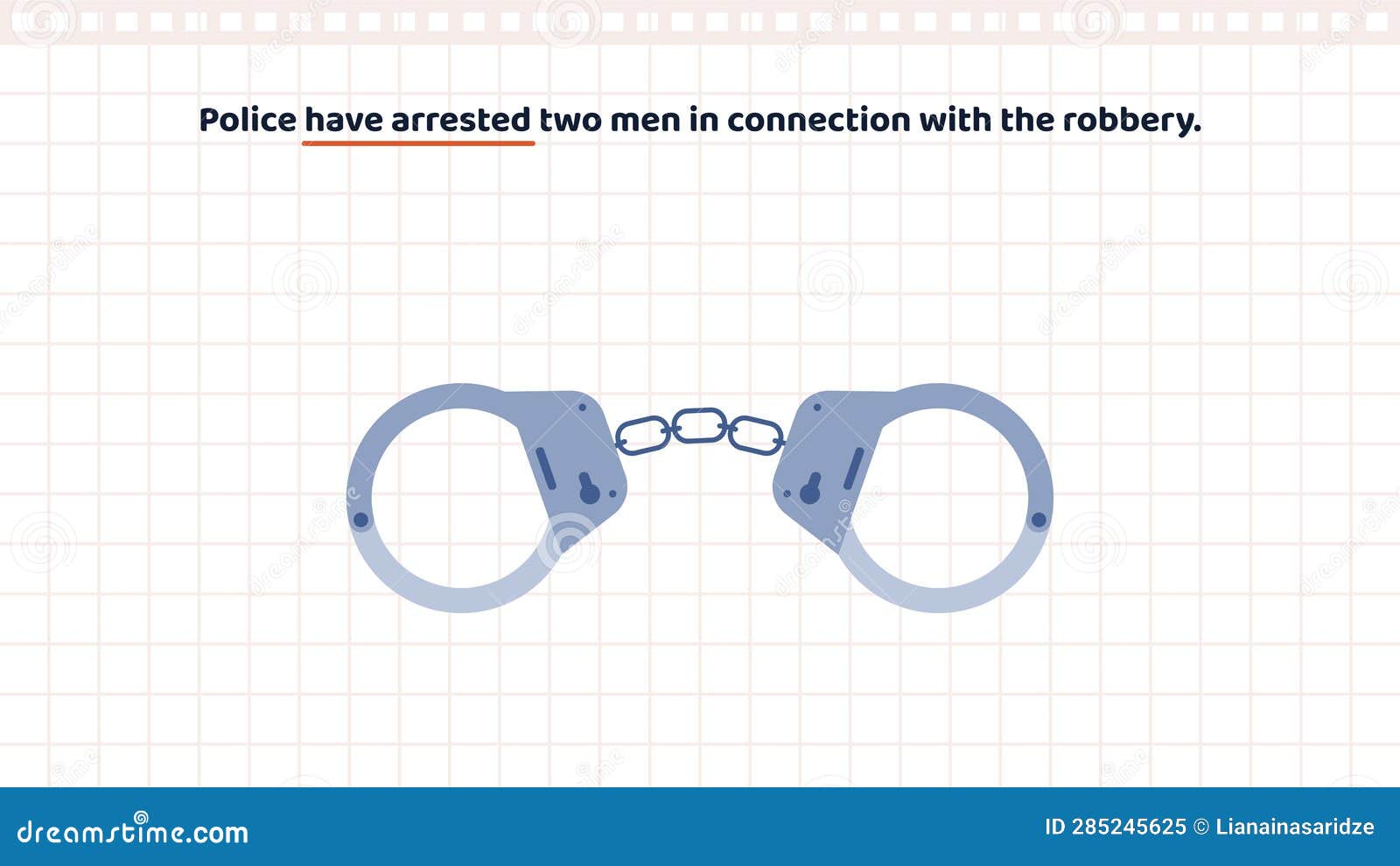 Basic English Grammar Vector Illustration Stock Vector - Illustration ...