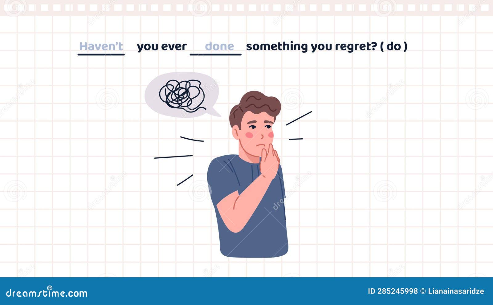 Basic English Grammar Vector Illustration Stock Vector - Illustration ...