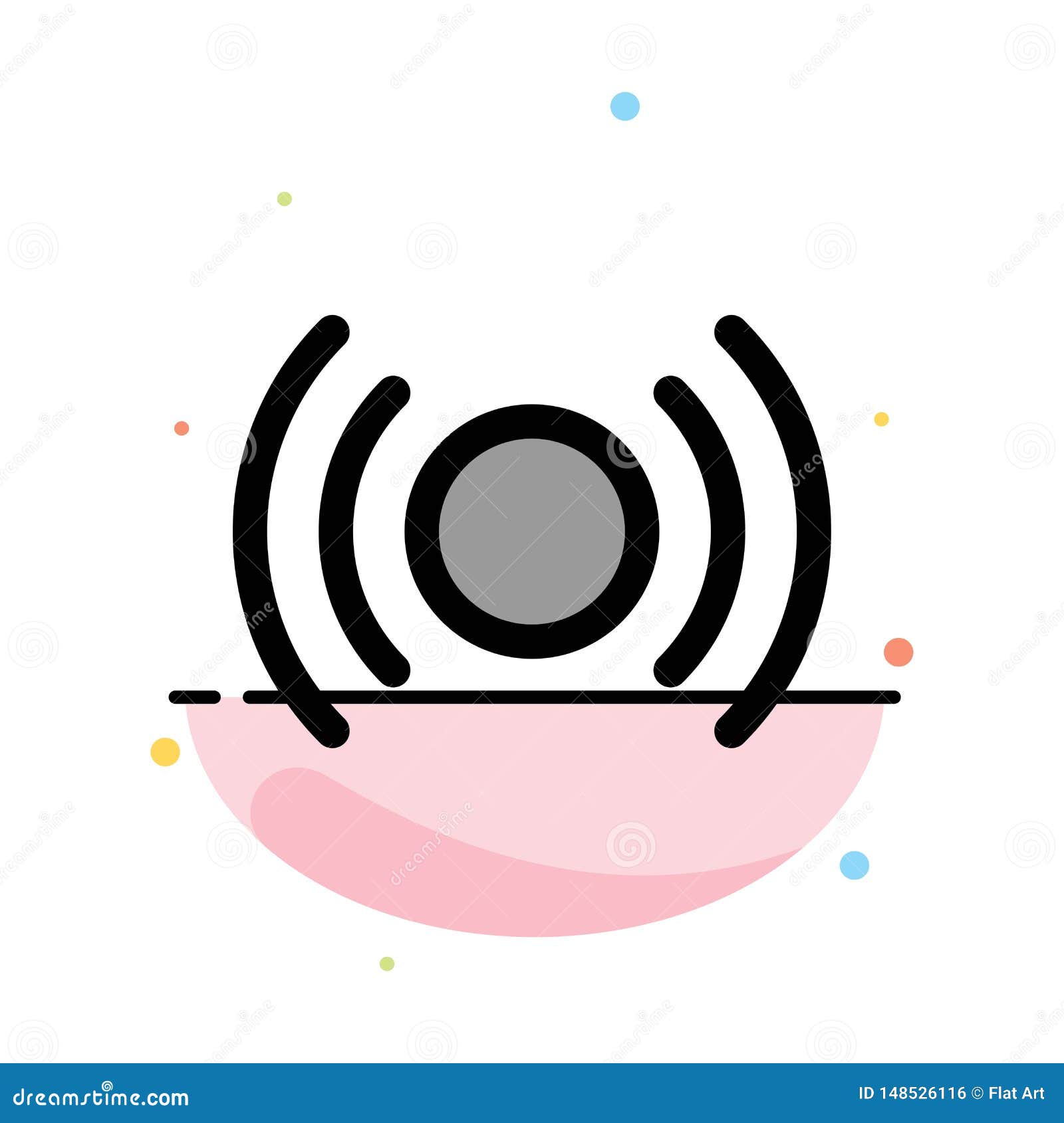 Basic, Essential, Signal, Ui, Ux Abstract Flat Color Icon Template ...