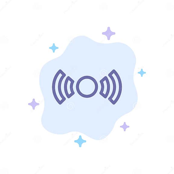 Basic, Essential, Signal, Ui, Ux Blue Icon on Abstract Cloud Background ...